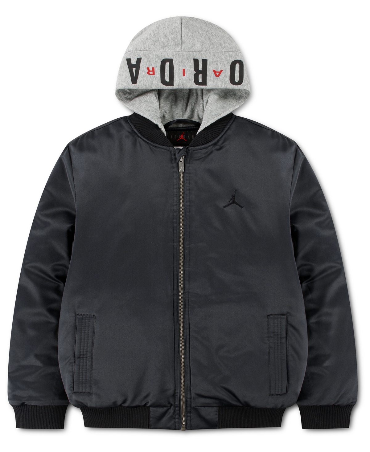 Click here for Jordan Boys 8-20 Hooded Bomber Jacket - Dark Smoke... prices