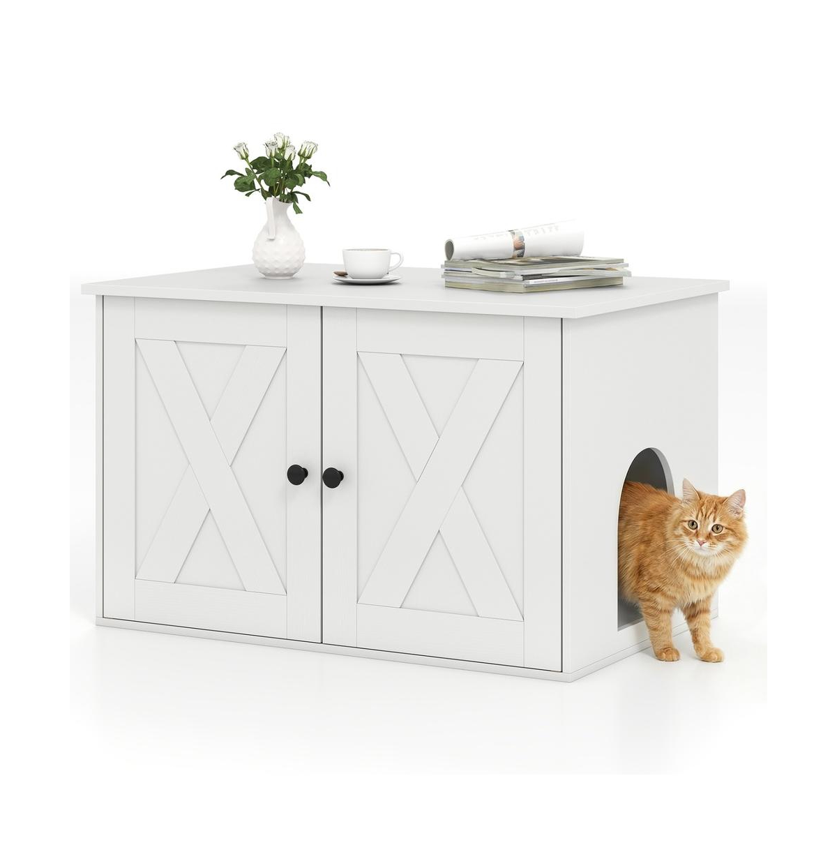 Click here for Ruie Hidden Cat Litter Box Cabinet End Table with... prices