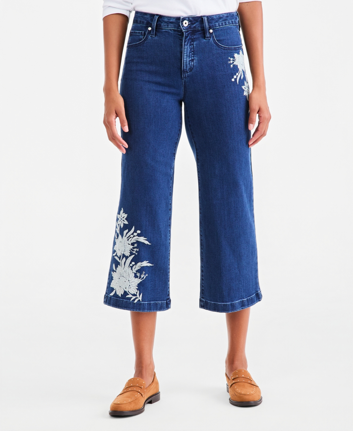 Click here for Style & Co Petite Freya High-Rise Wide-Leg Floral-... prices