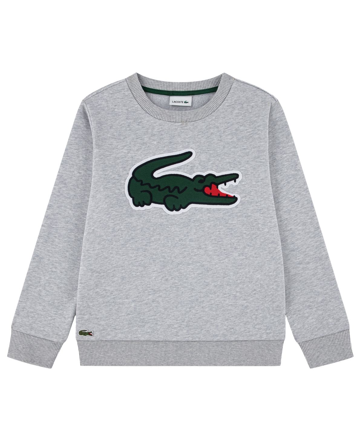 Click here for Lacoste Boys 10-16 Long-Sleeve Bold Crocodile Swea... prices