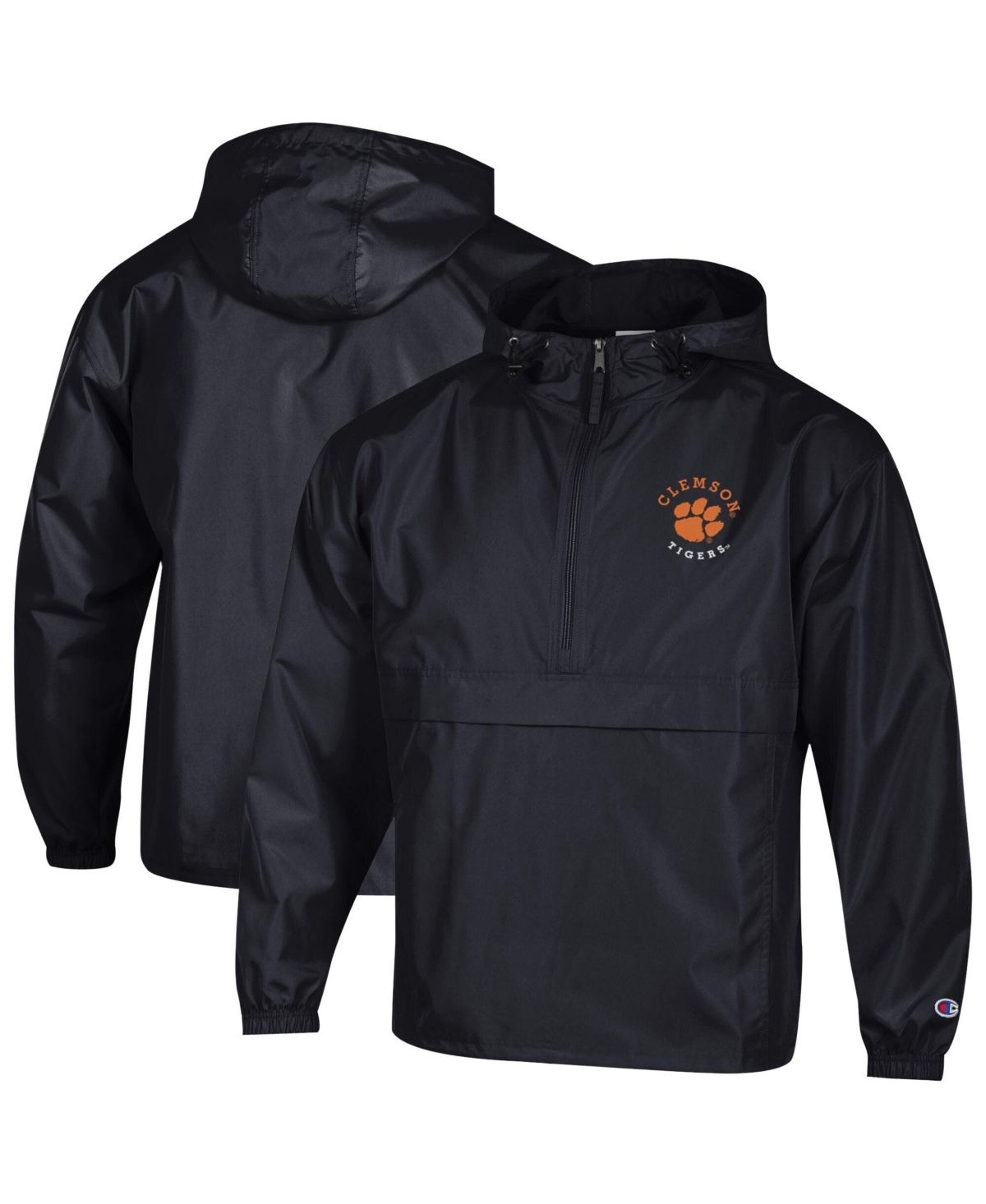 Click here for Champion Mens Black Clemson Tigers Packable Hooded... prices
