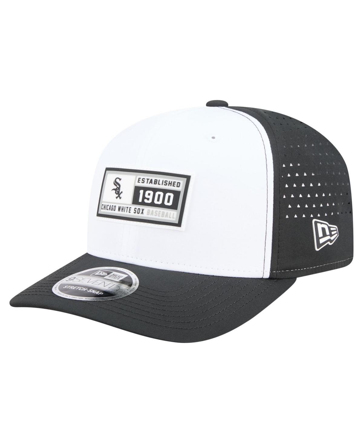 Click here for New Era Mens White  Black Chicago White Sox Establ... prices
