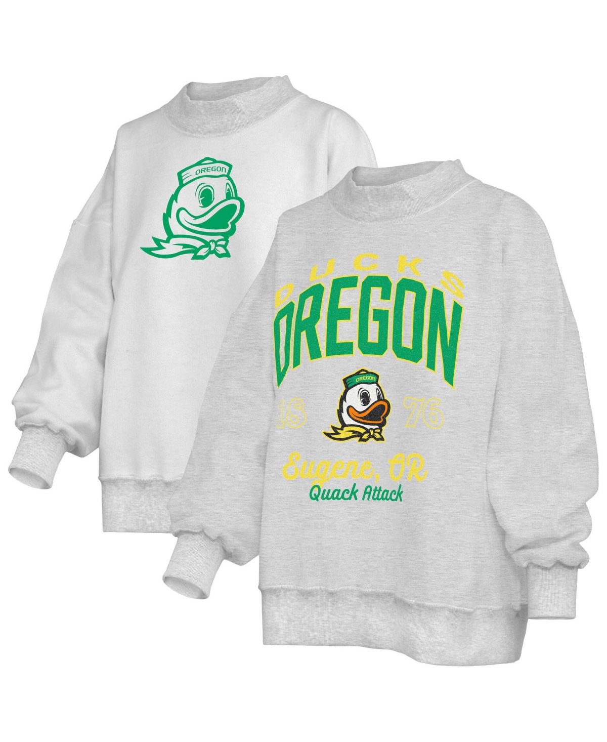 Click here for Pressbox Womens Heather Gray Oregon Ducks Reversib... prices