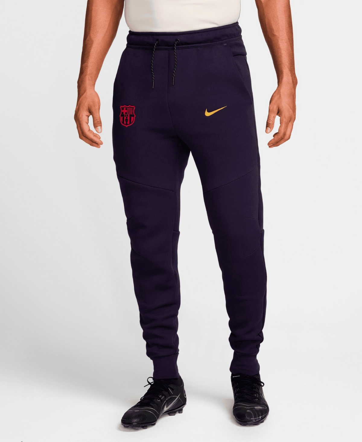 Click here for Nike Mens Navy Barcelona Tech Fleece Jogger Pants... prices
