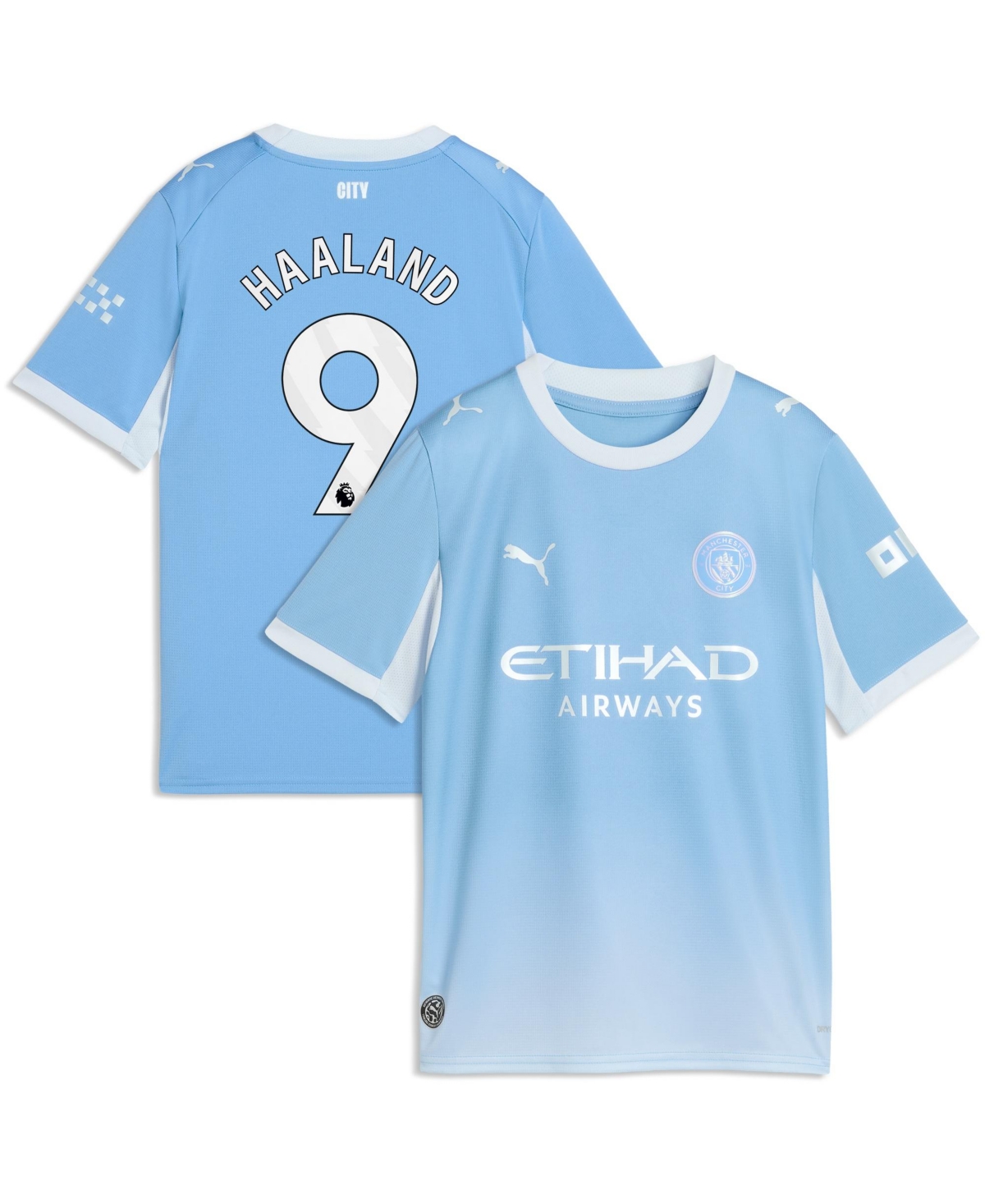 Click here for Puma Big Boys and Girls Erling Haaland Light Blue... prices