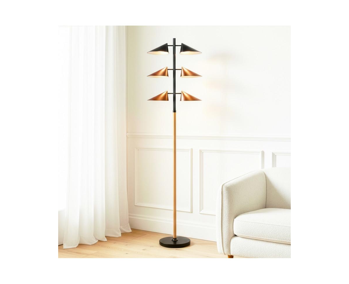 Click here for Brightech 65-in Oak Wood Led Floor Lamp prices