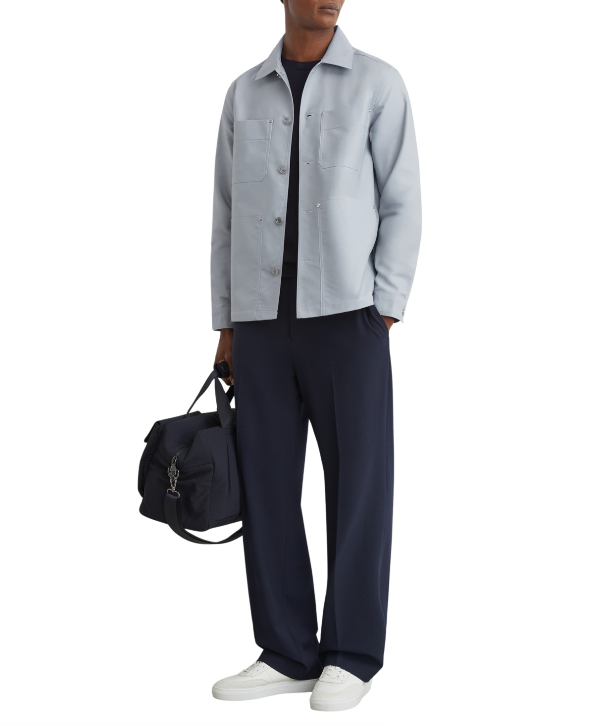 Click here for Reiss Mens Yorker Cotton-Twill Four-Pocket Overshi... prices