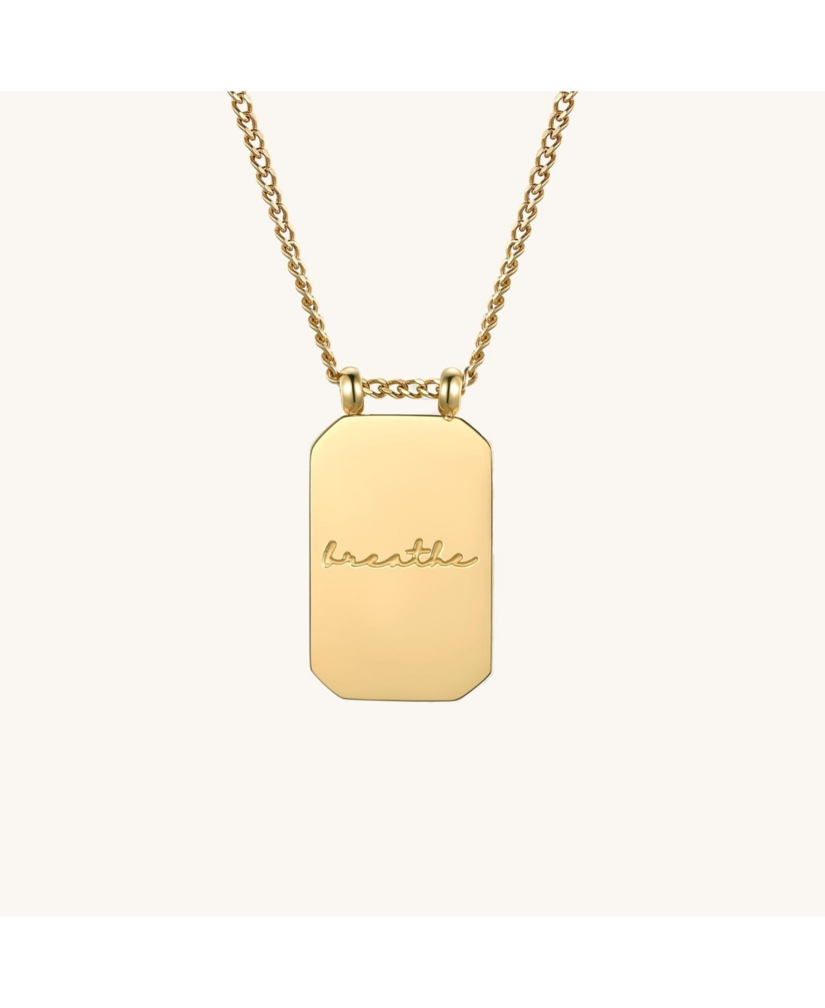 Click here for Mantra Womens Breathe Necklace - Yellow gold prices