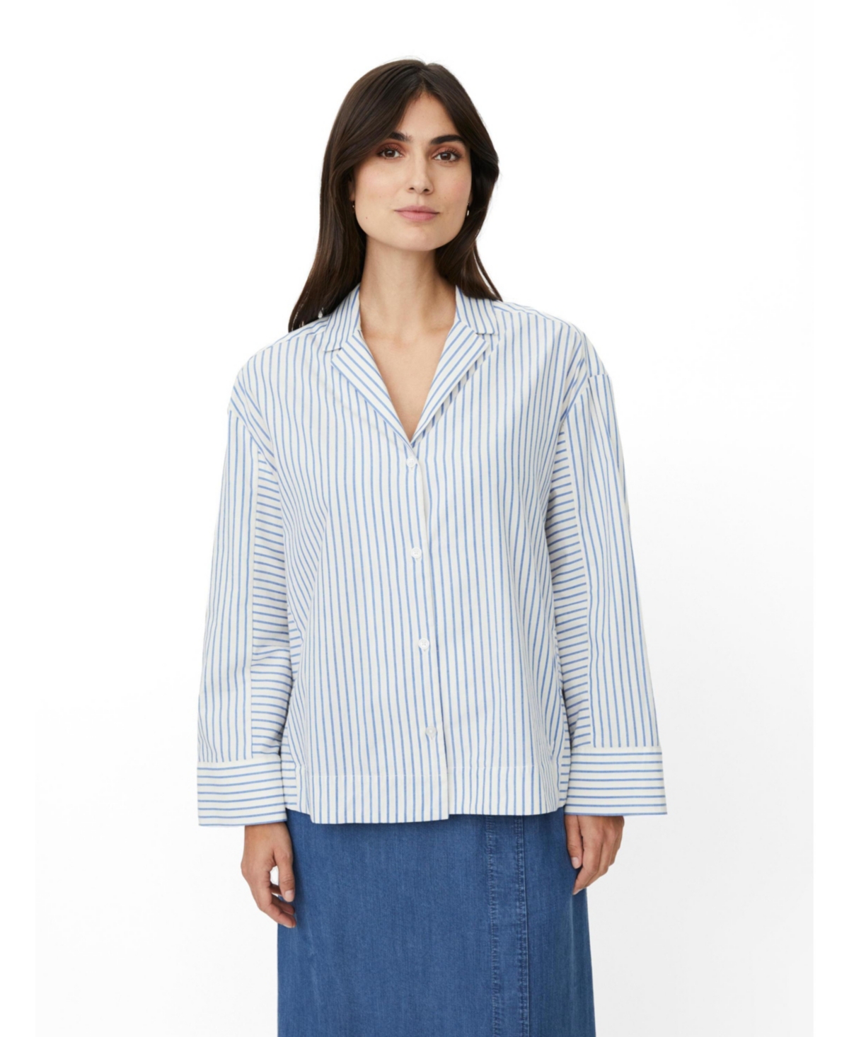 Click here for Masai Copenhagen Womens MaIsolisse Striped Shirt -... prices