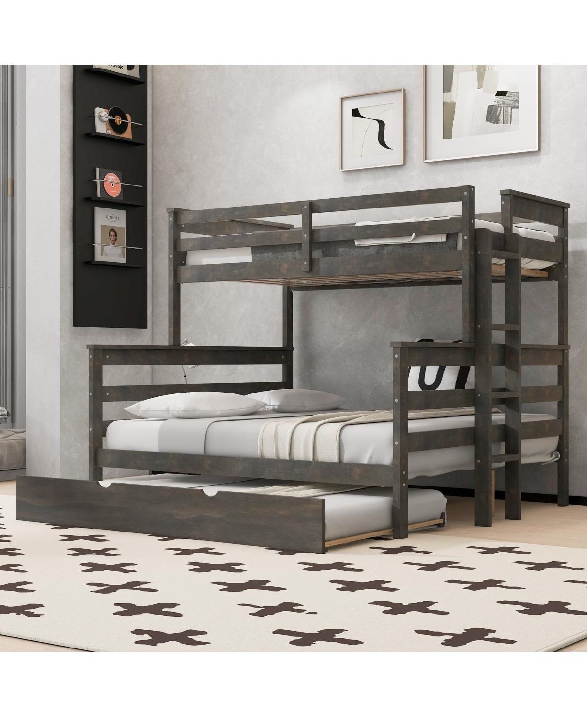 Click here for Streamdale Furniture Wood Twin Xl/Queen Bunk Bed w... prices