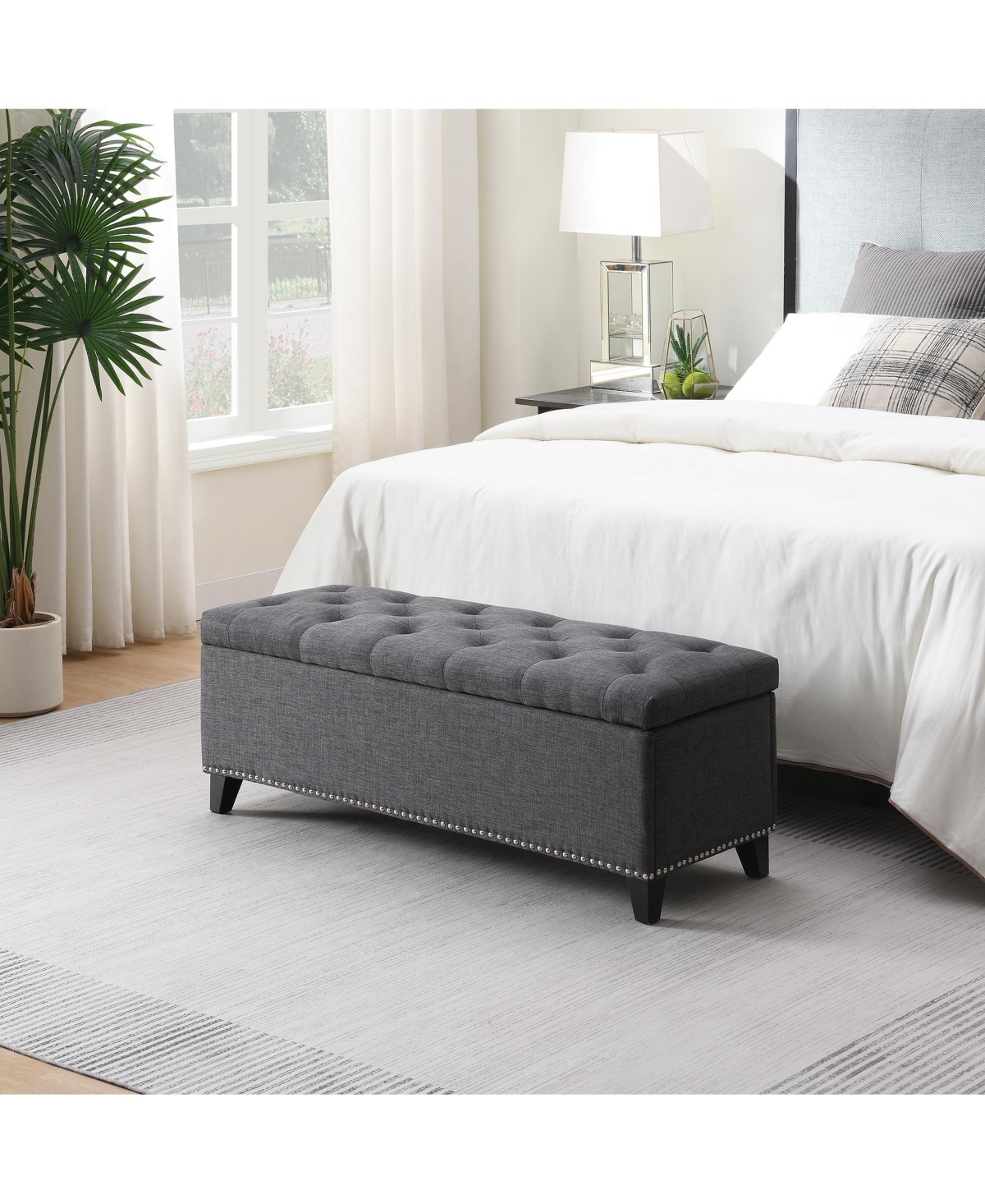 Click here for sumyeg 47.5-Inch Storage Ottoman Bench with Safety... prices