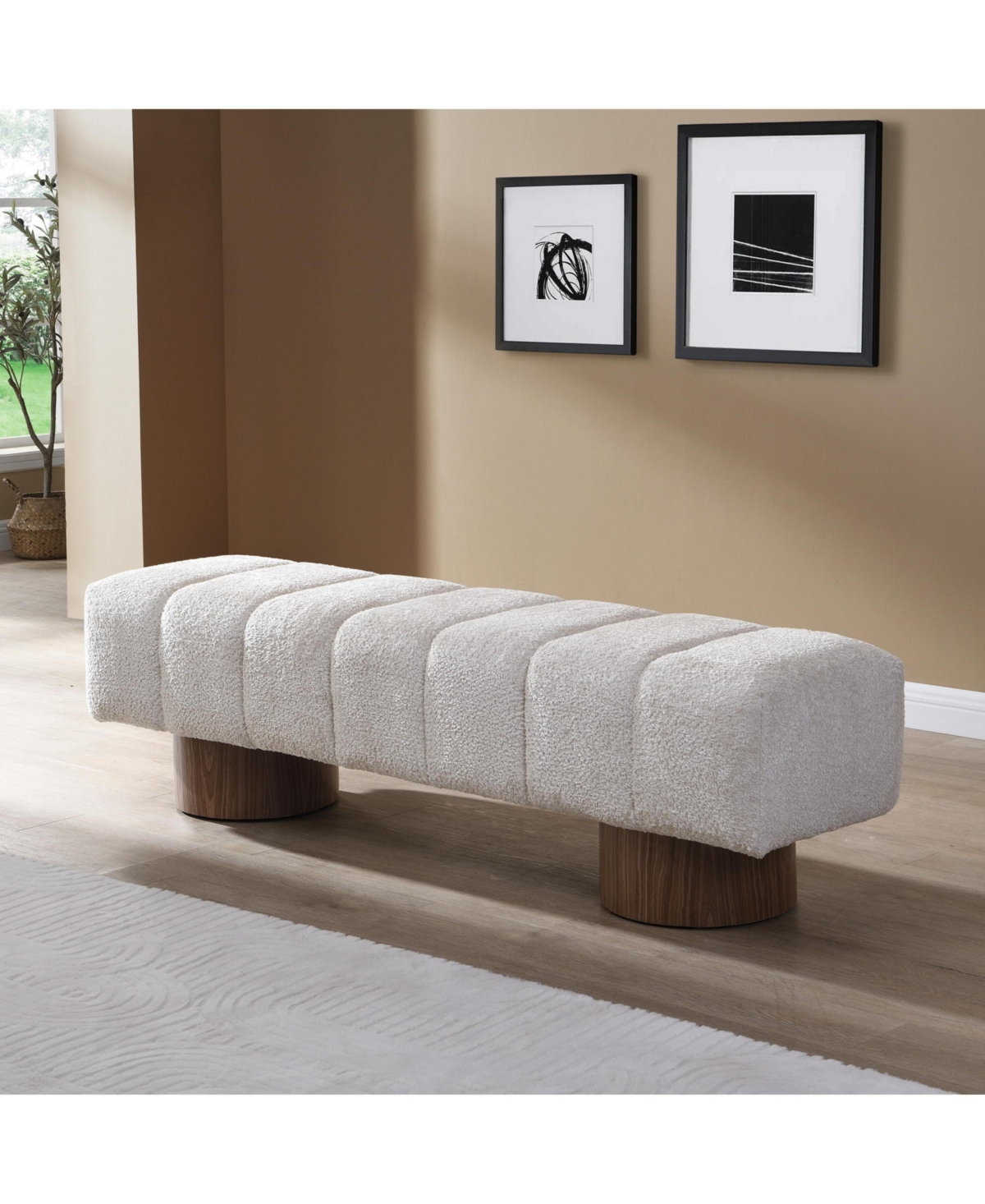 Click here for sumyeg Upholstered Dining Bench  No-Assembly End o... prices
