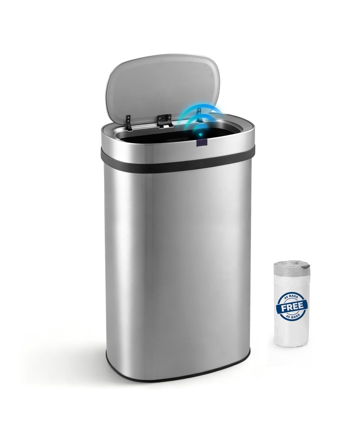 Click here for Mega Casa 16-Gallon Motion Sensor Stainless Steel... prices