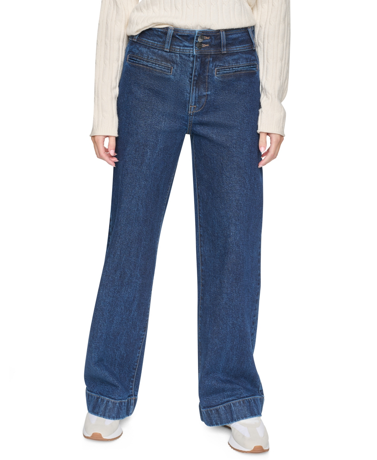 Click here for Dkny Jeans Petite Mid-Rise Wide-Leg Pants - Plymou... prices