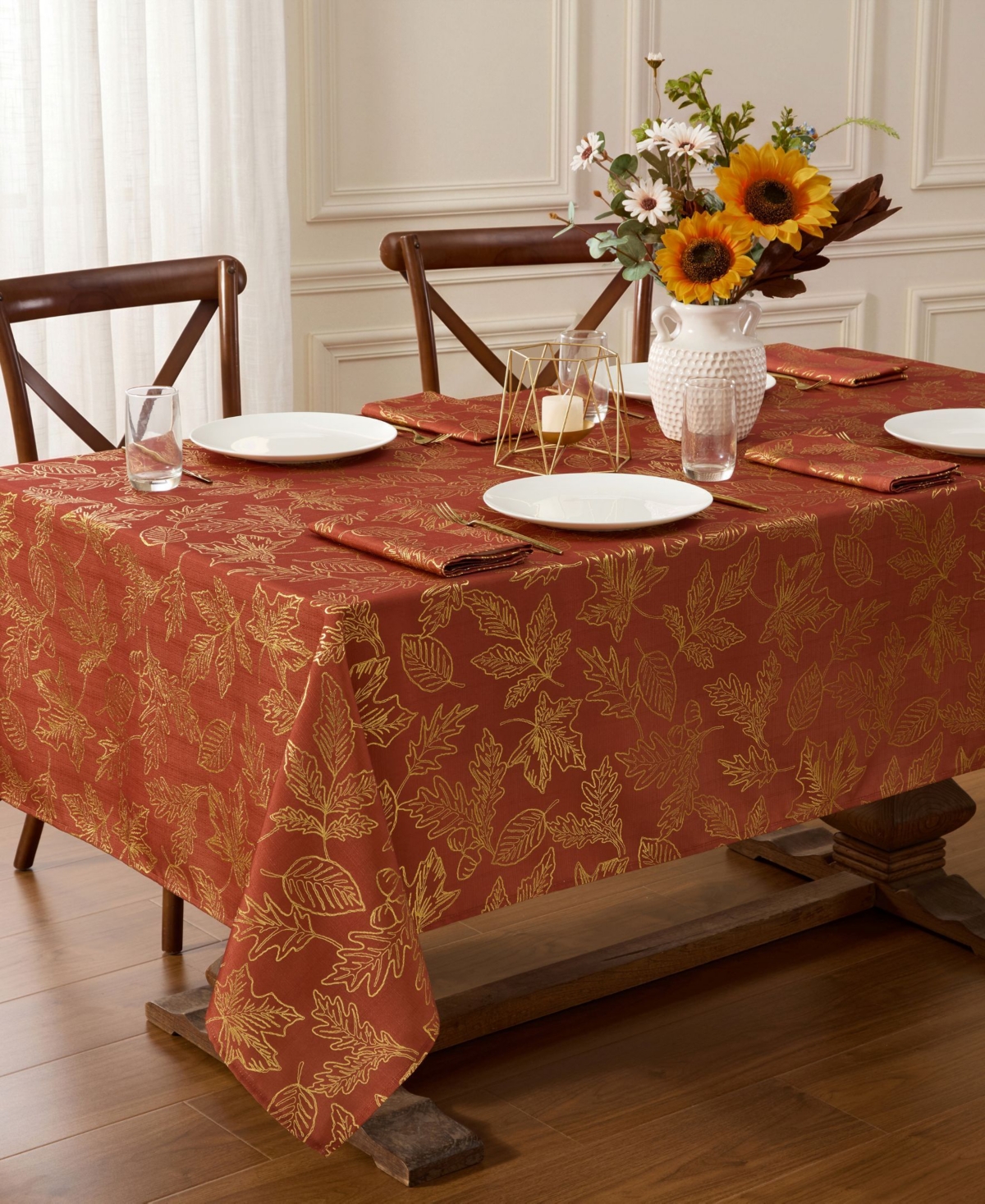 Click here for Lenox Metallic Falling Leaves Foil Rectangular Tab... prices