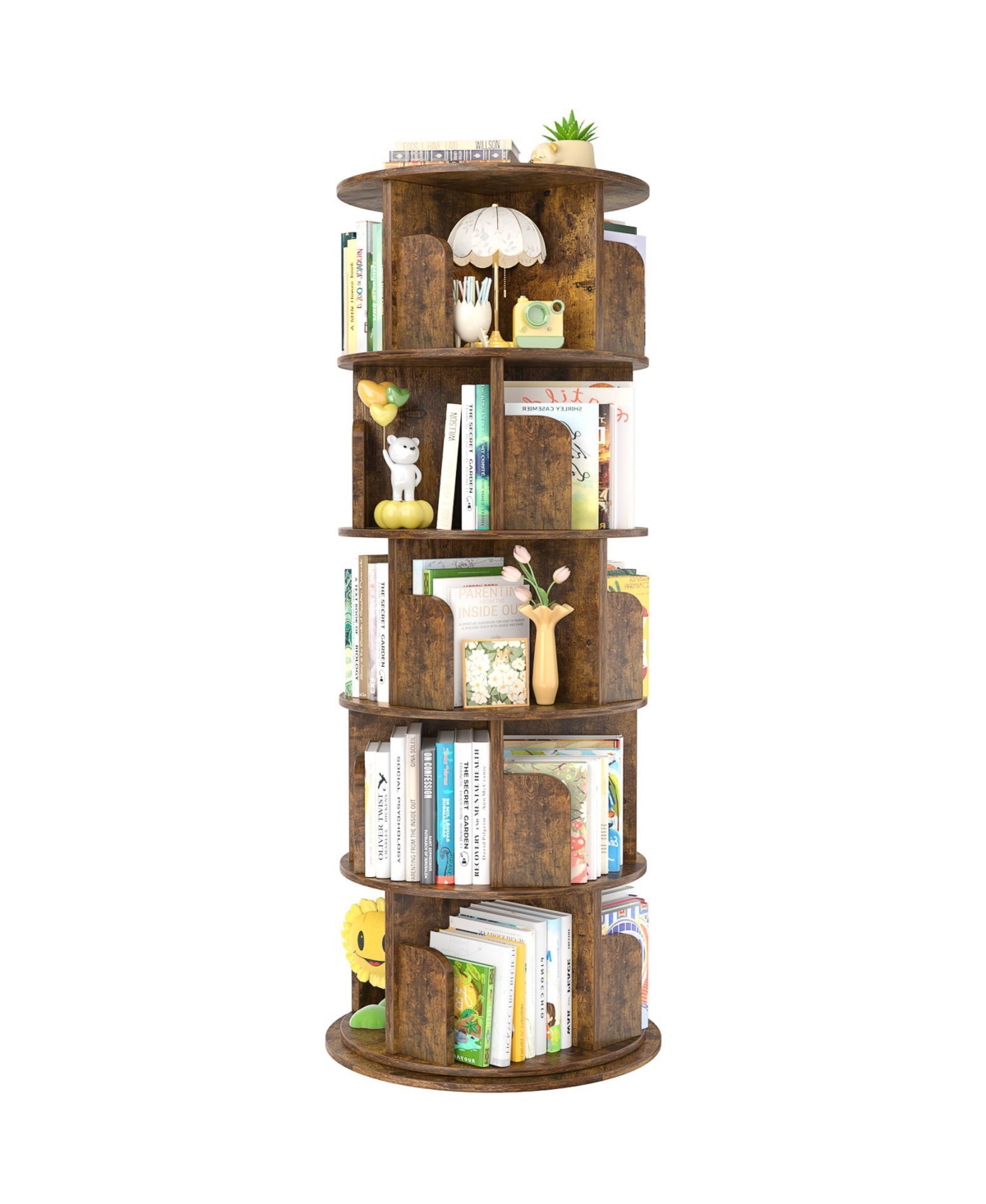 Click here for 360 Display Wooden Rotating Bookcase  Corner Books... prices