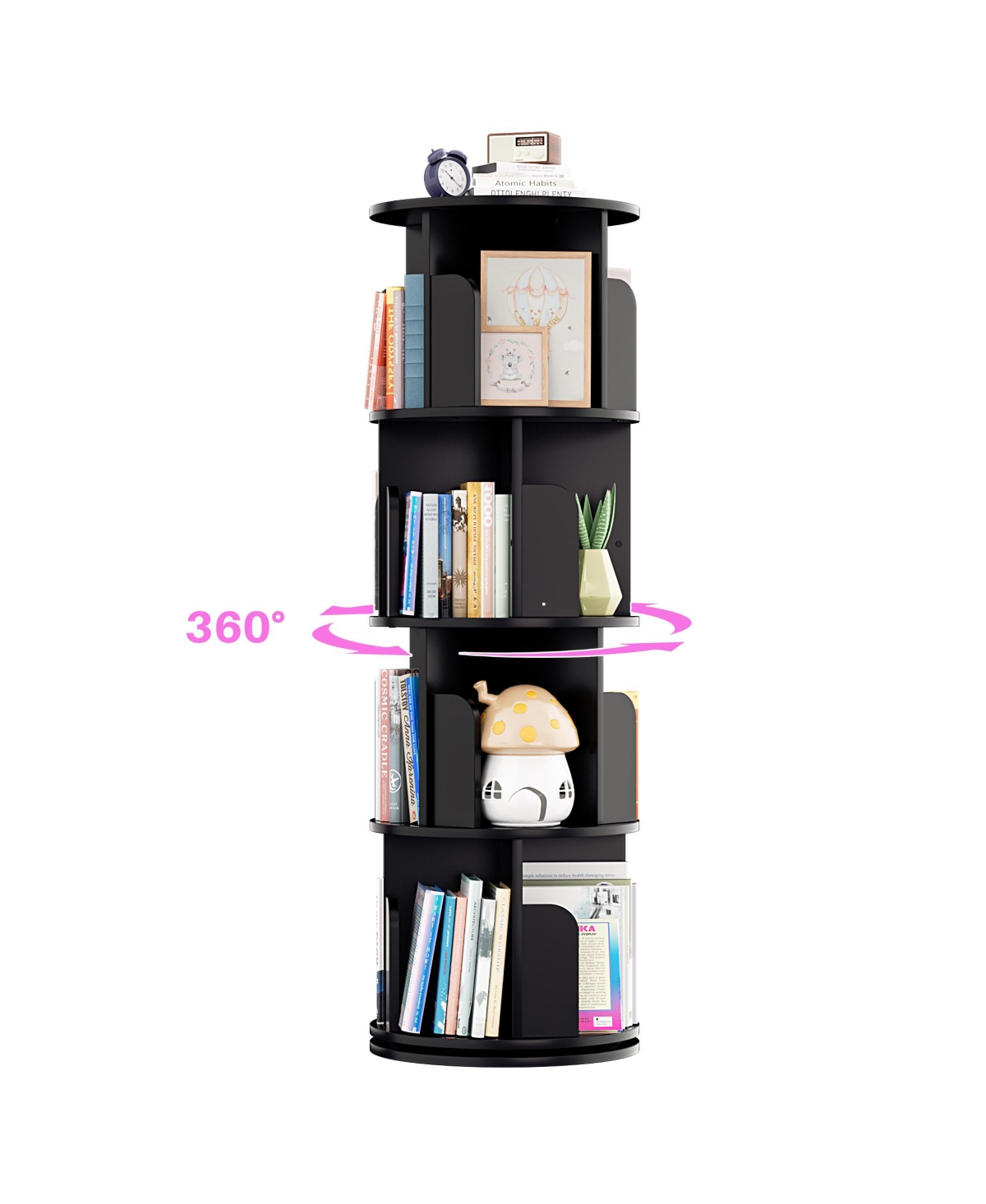 Click here for 360 Display Wooden Rotating Bookcase  Corner Books... prices