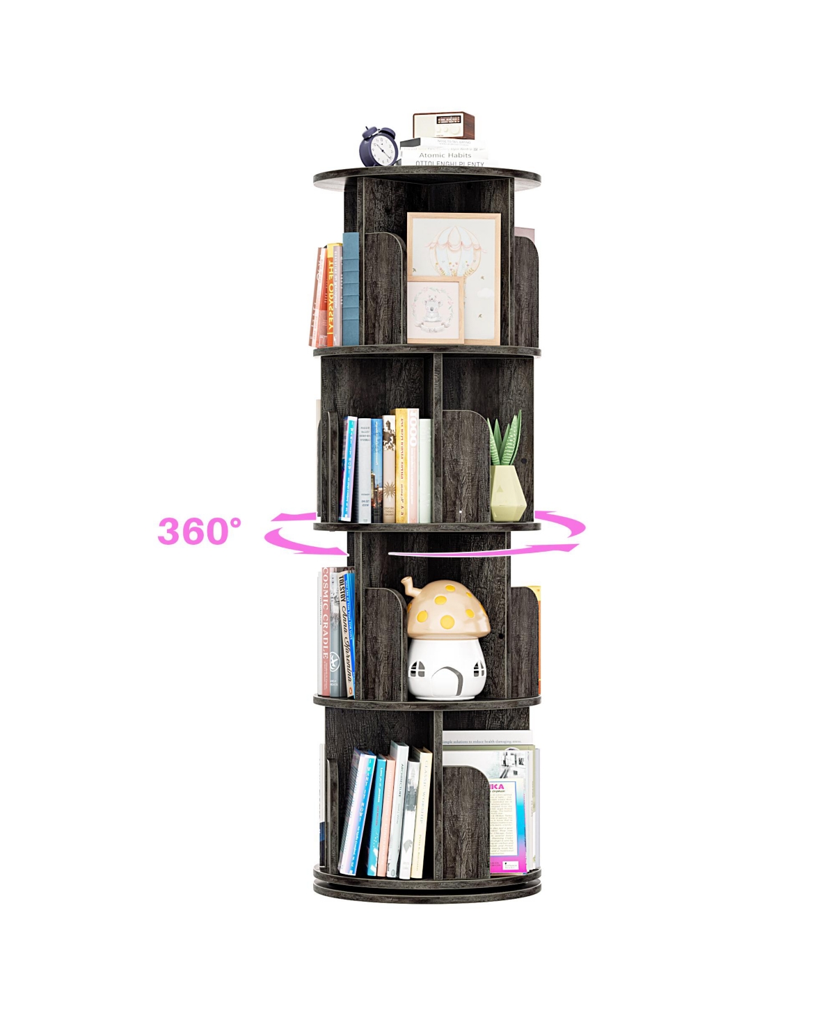Click here for 360 Display Wooden Rotating Bookcase  Corner Books... prices