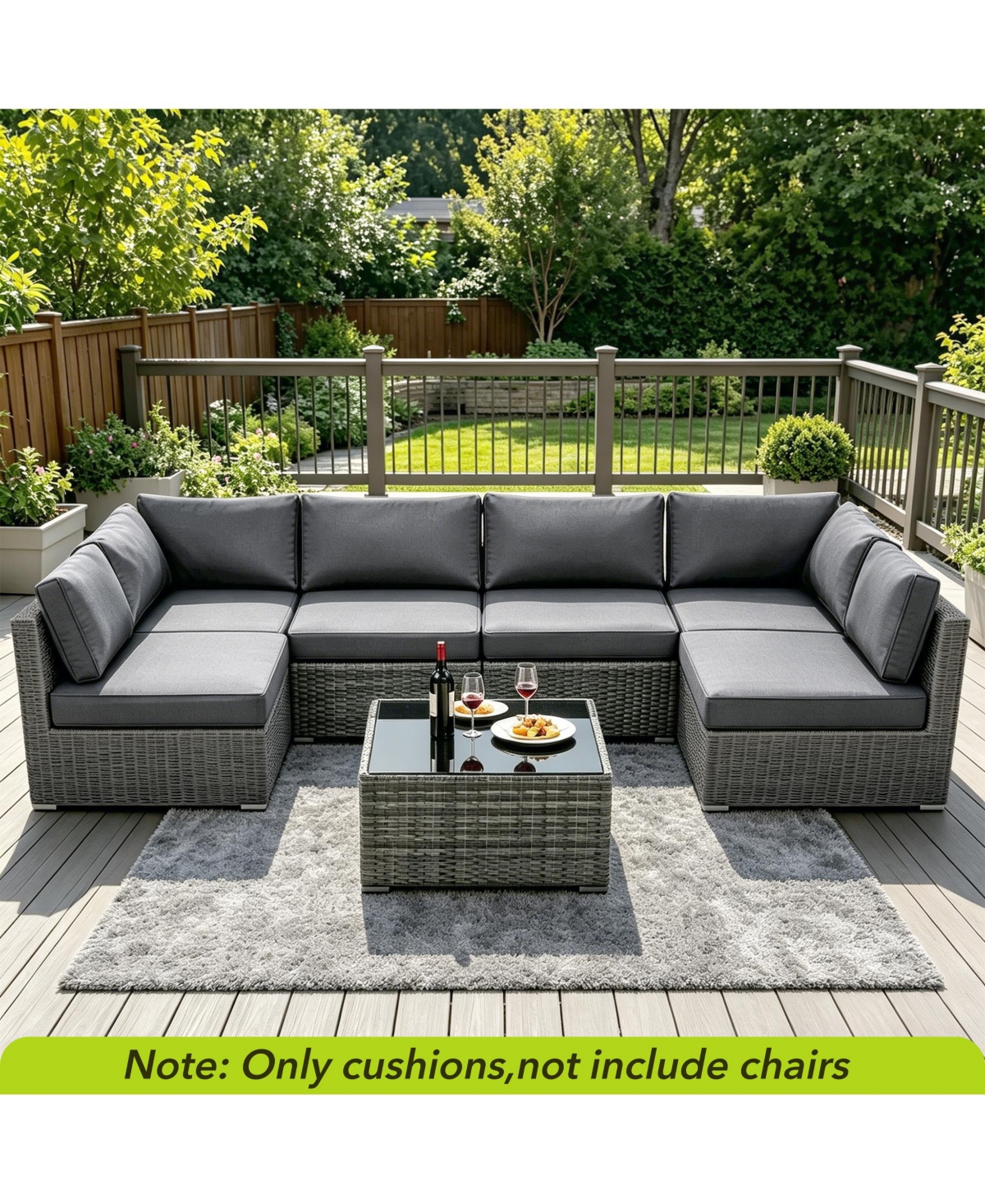 Click here for gaomon Patio Furniture Cushions Set 14-Piece Repla... prices