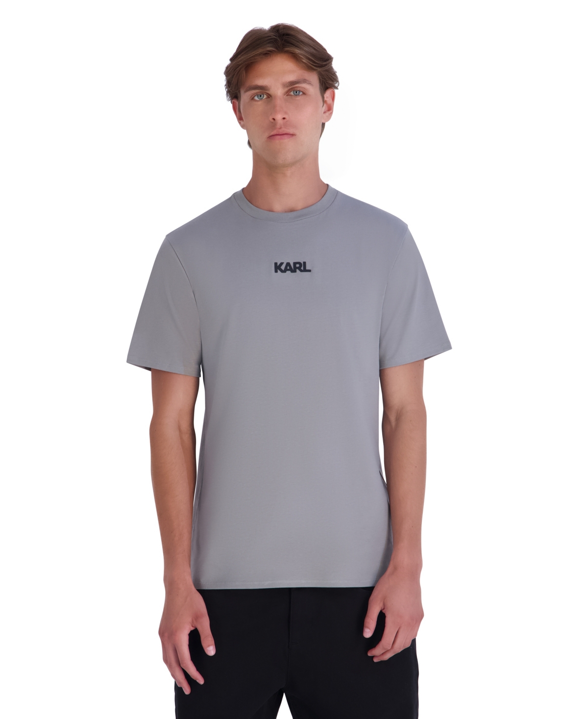Click here for Karl Lagerfeld Paris Mens Rubberized T-Shirt - Gra... prices