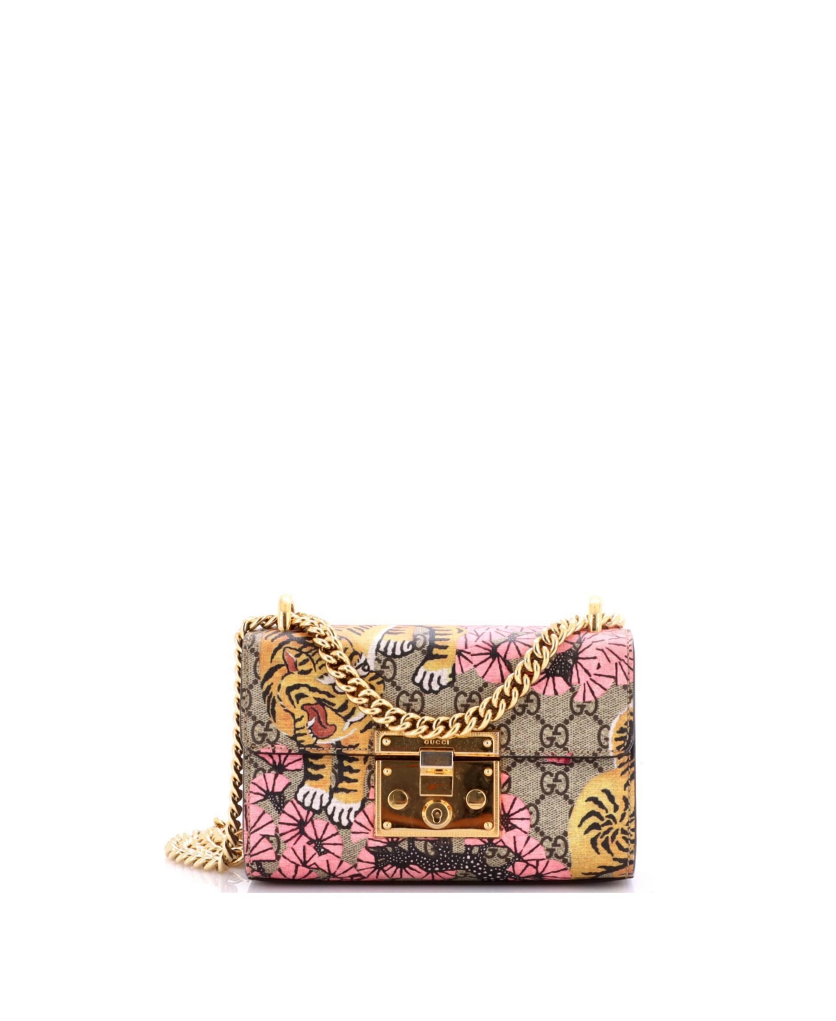 Click here for Pre-Owned Gucci Small Padlock Shoulder Bag Bengal... prices