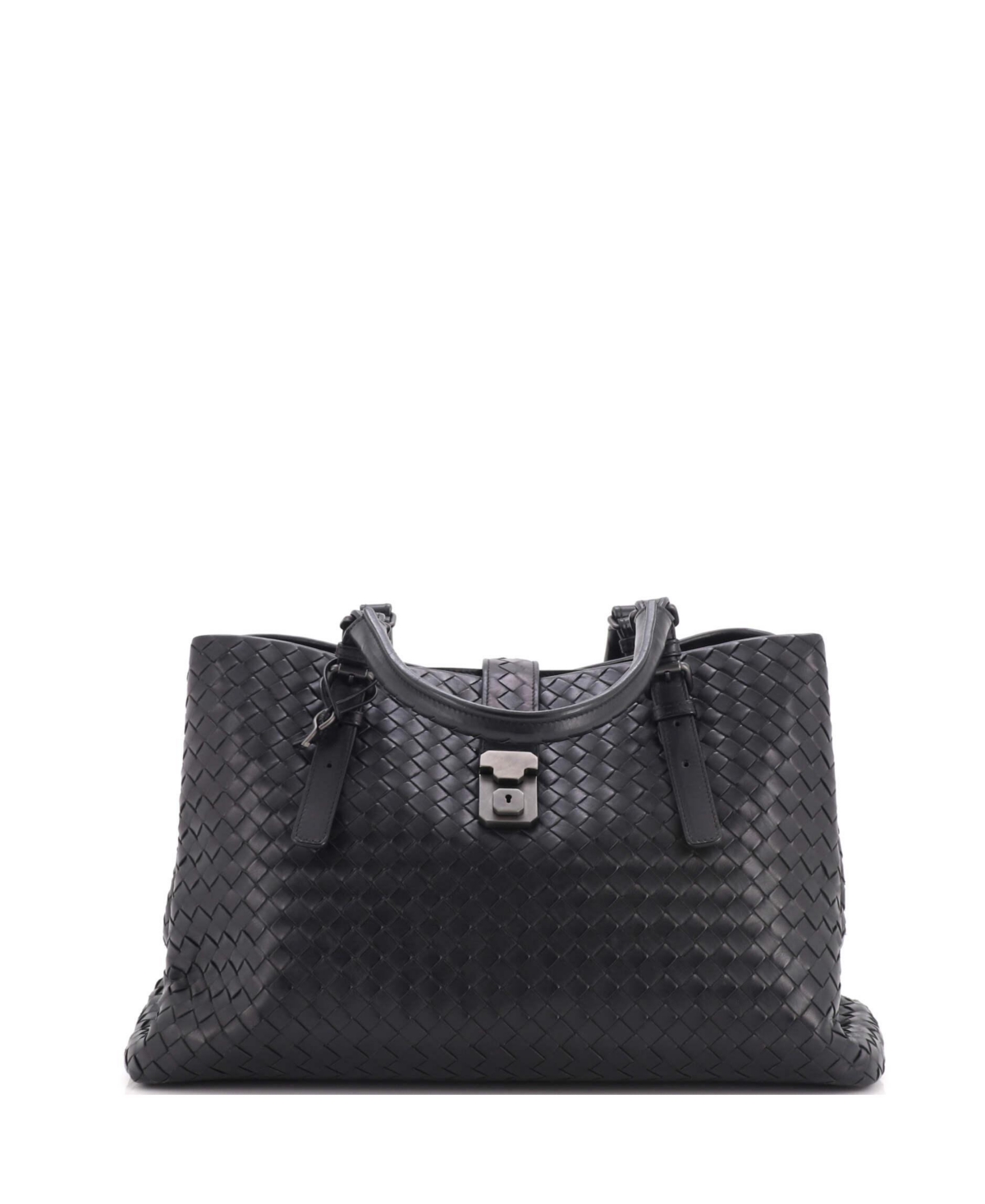 Click here for Pre-Owned Bottega Veneta Medium Roma Bag Intreccia... prices