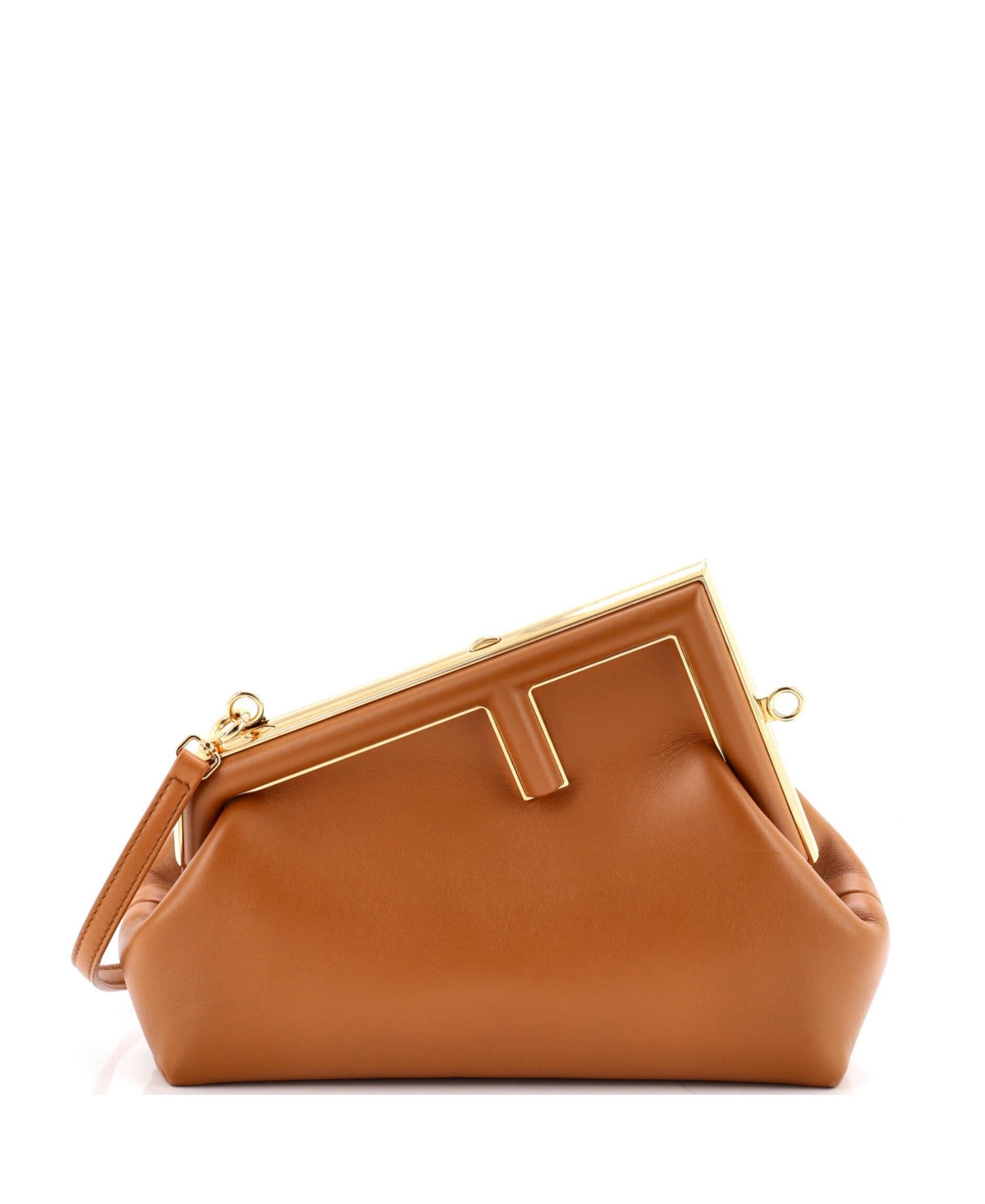 Click here for Pre-Owned Fendi Small First Bag Leather - Brown prices