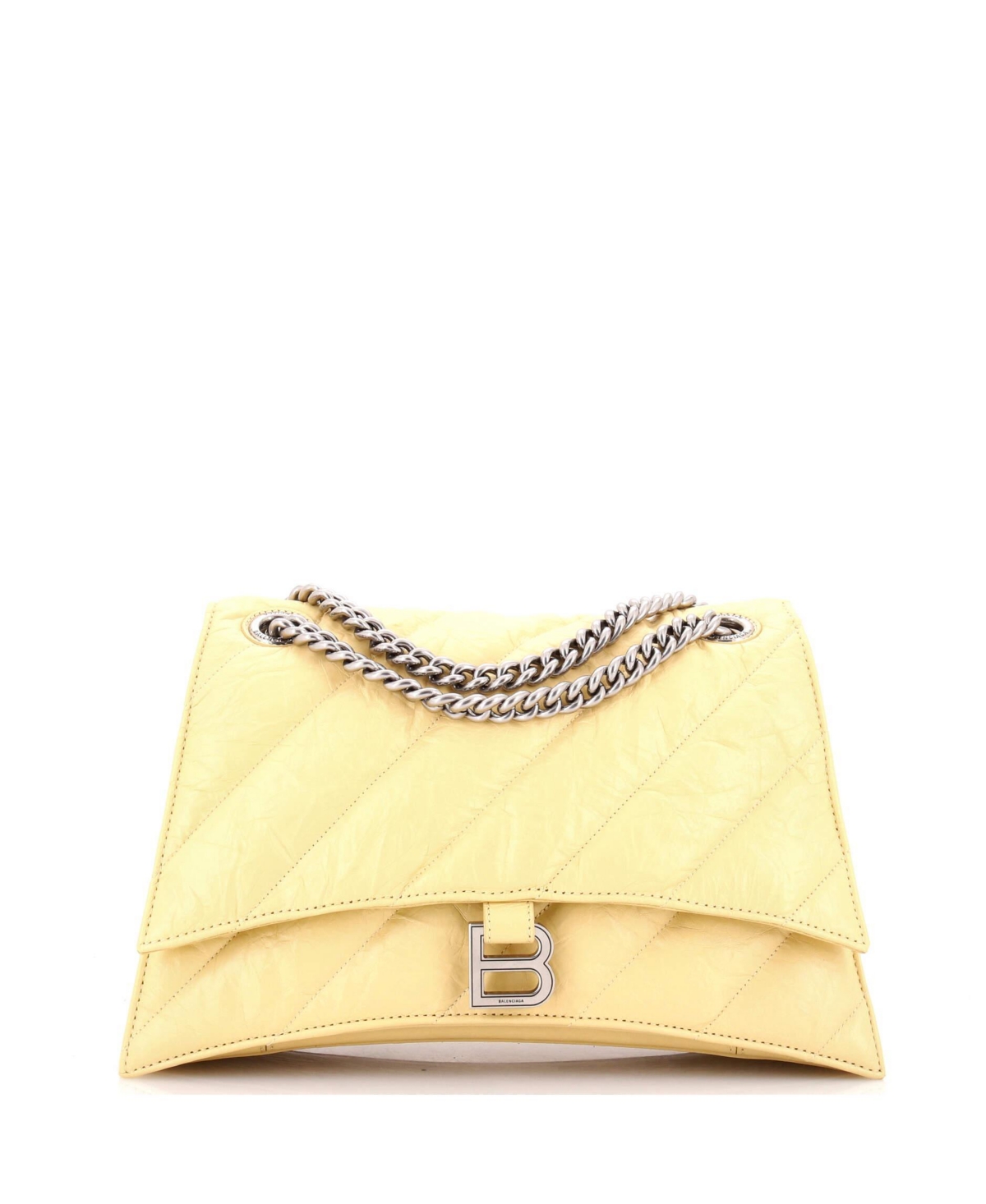 Click here for Pre-Owned Balenciaga Medium Crush Chain Flap Bag Q... prices