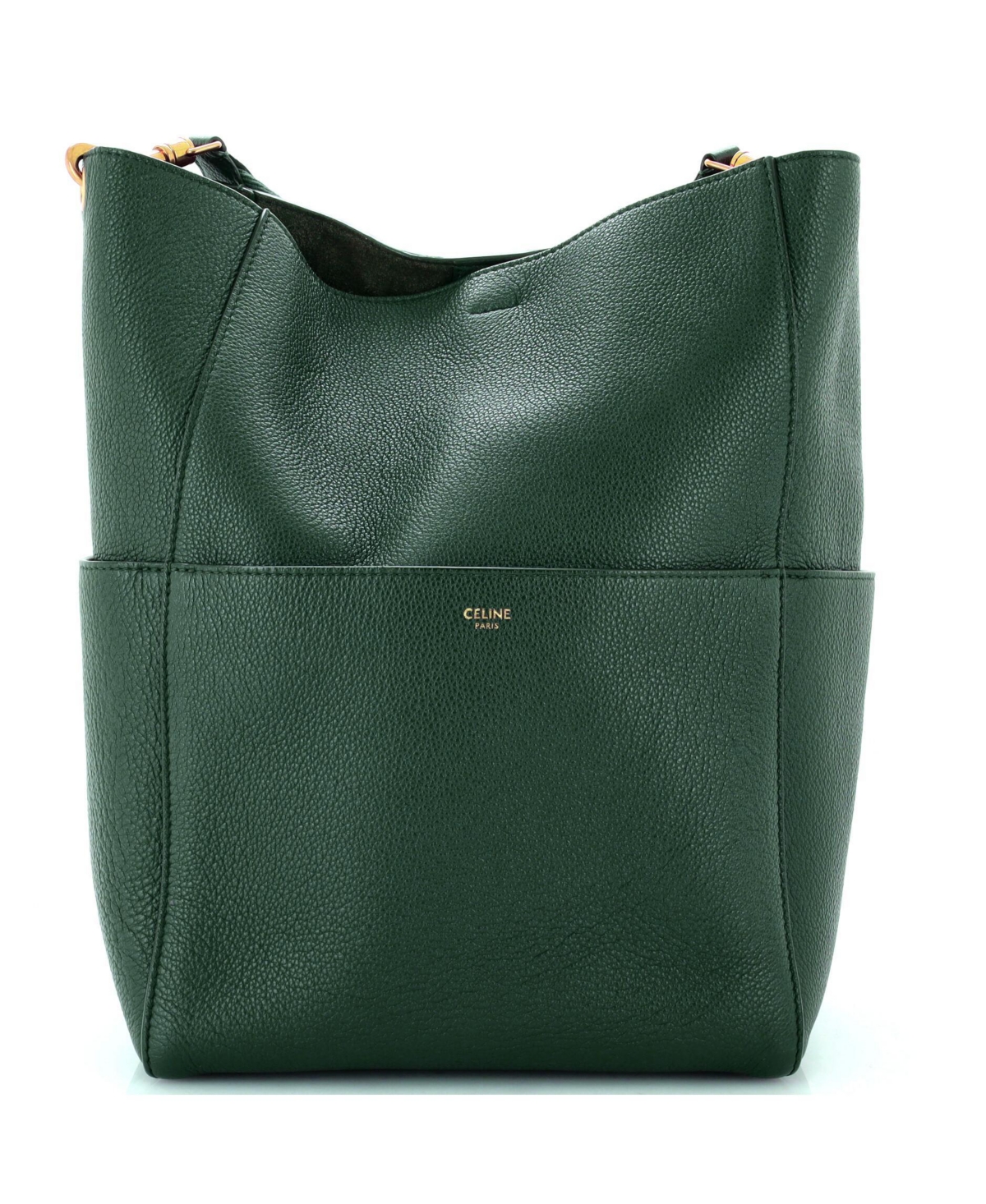 Click here for Pre-Owned Celine Large Sangle Seau Bag Calfskin -... prices