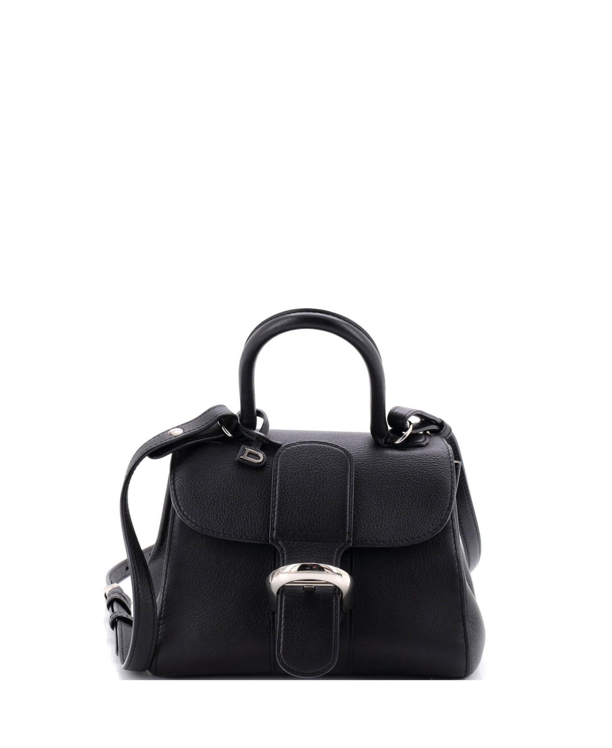 Click here for Pre-Owned Delvaux Mini Brillant Top Handle Bag Lea... prices