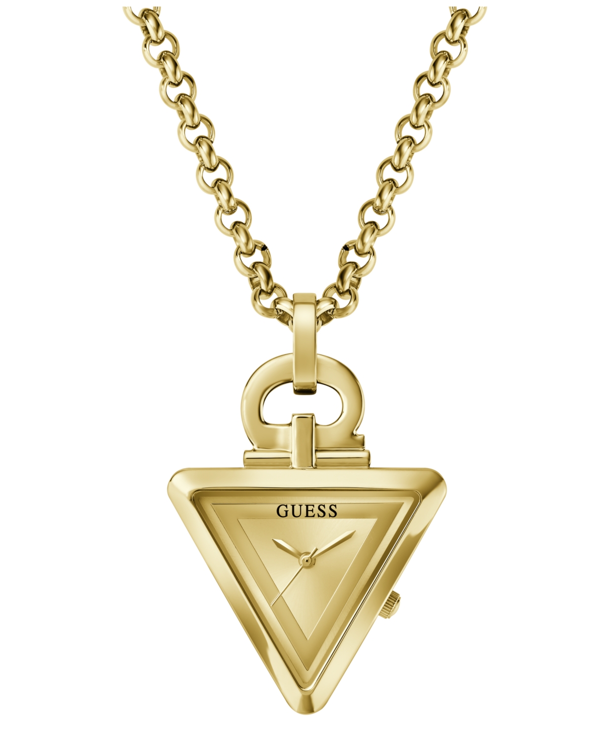 Click here for Guess Mens Quartz Gold-Tone Stainless Steel Watch... prices