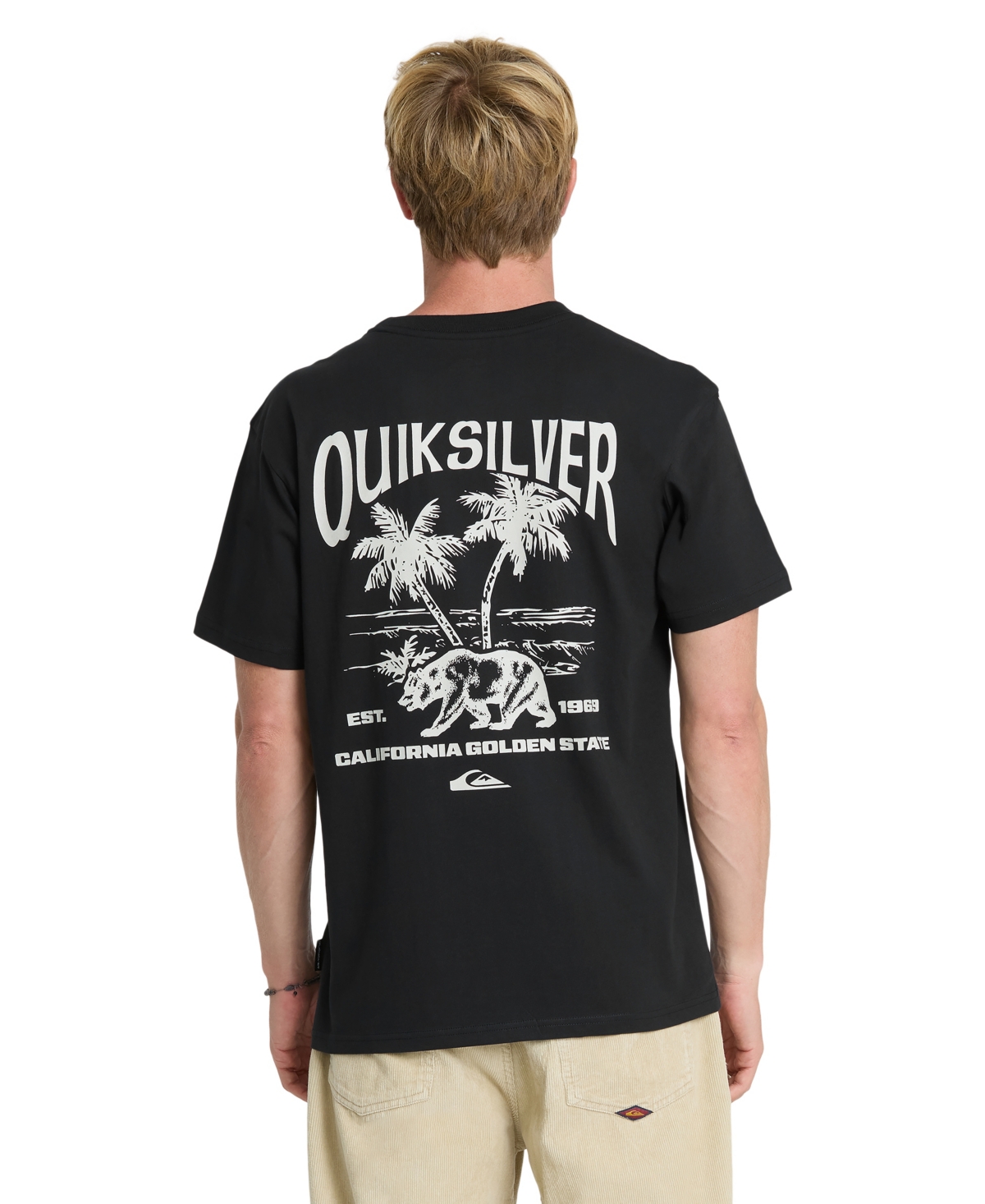 Click here for Quiksilver Mens Crewneck Graphic T-Shirt - Black prices