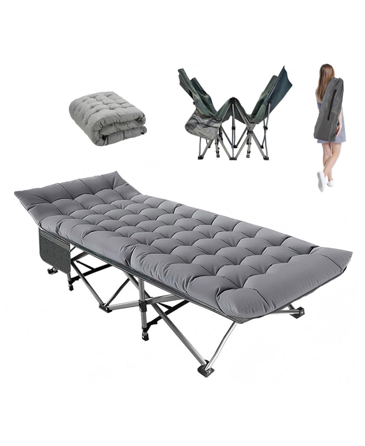 Click here for Aofar 28 Camping Rollaway Bed Adult Portable Foldi... prices