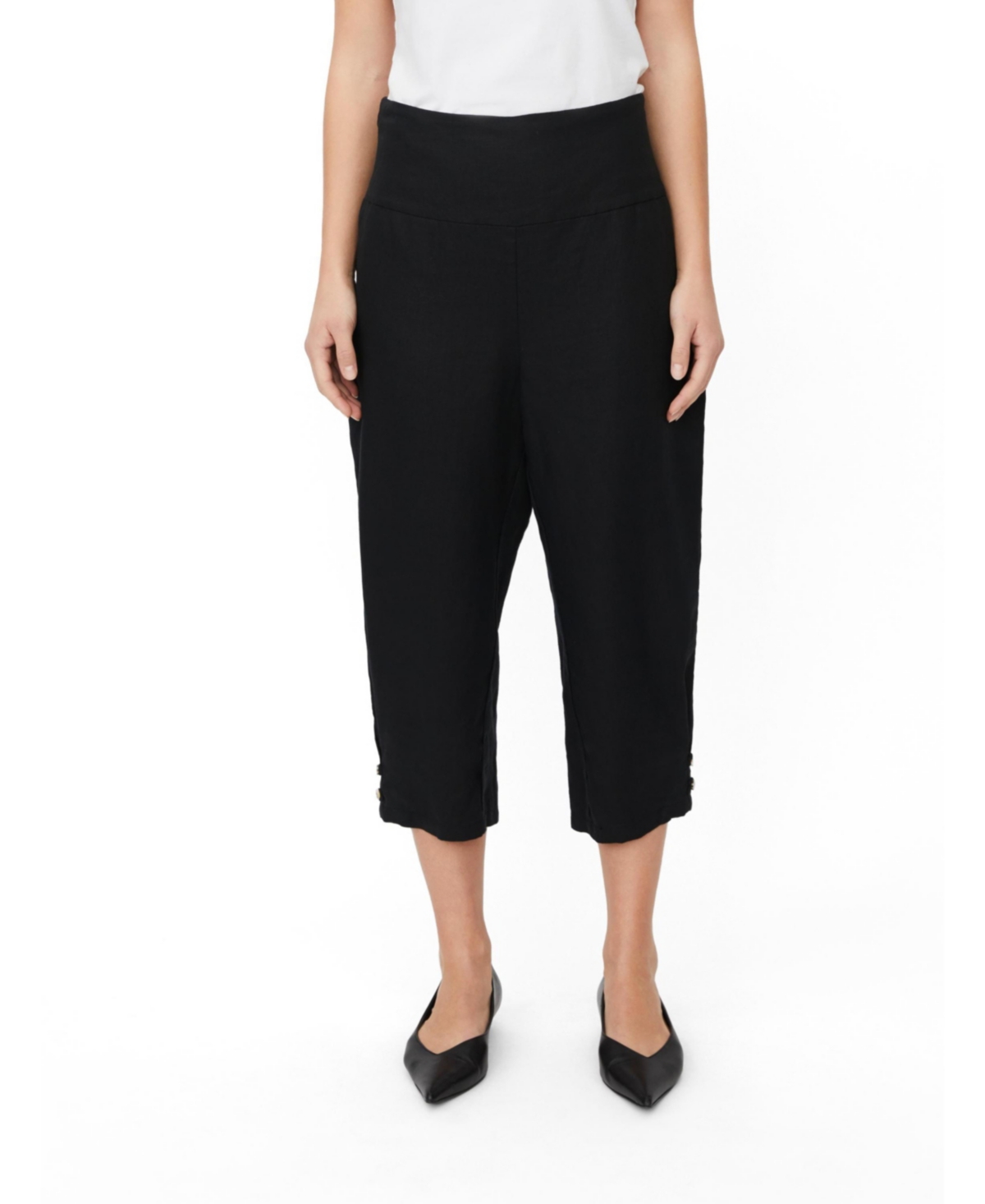 Click here for Masai Copenhagen Womens Mapenna Cropped Linen Trou... prices