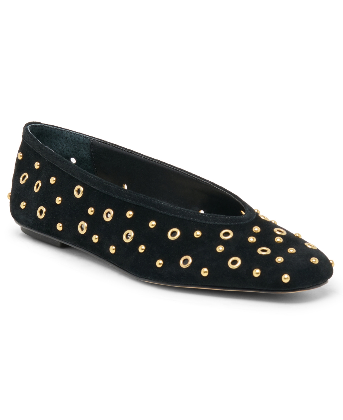 Click here for Dolce Vita Womens Caret Stud Slip-On Flats - Onyx... prices