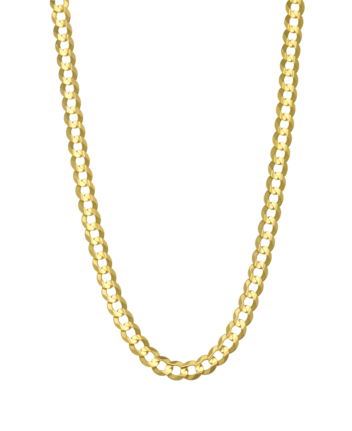Click here for Italian Gold Solid Curb Chain 18 Necklace in 10k Y... prices