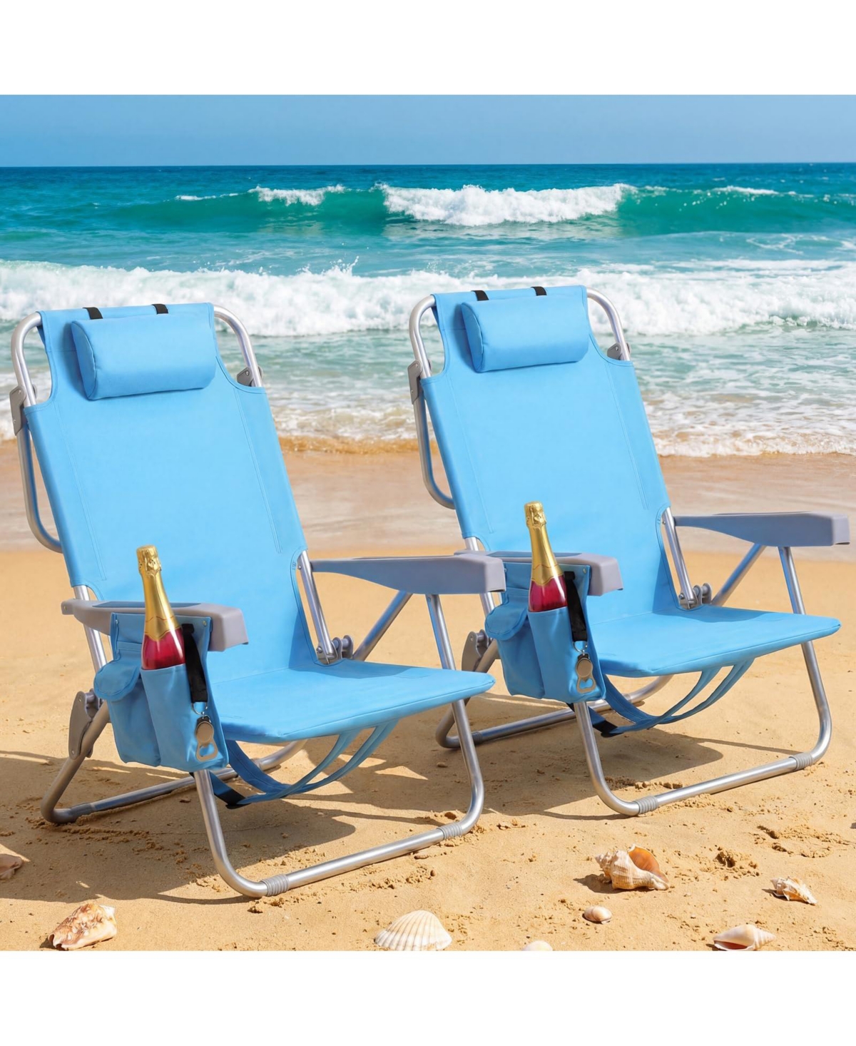 Click here for Aofar 2 Pack Beach Chairs Reclining Folding Portab... prices