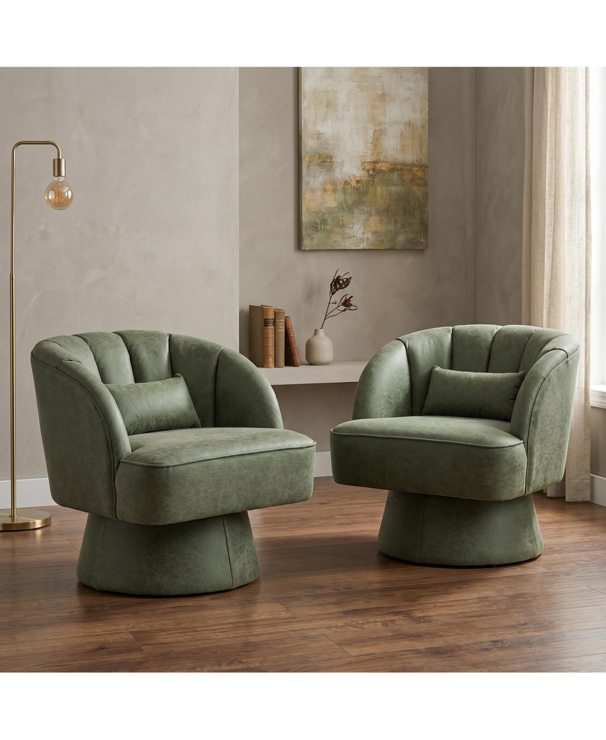 Click here for homfan 360degree(s) Swivel Barrel Chairs Set of 2... prices
