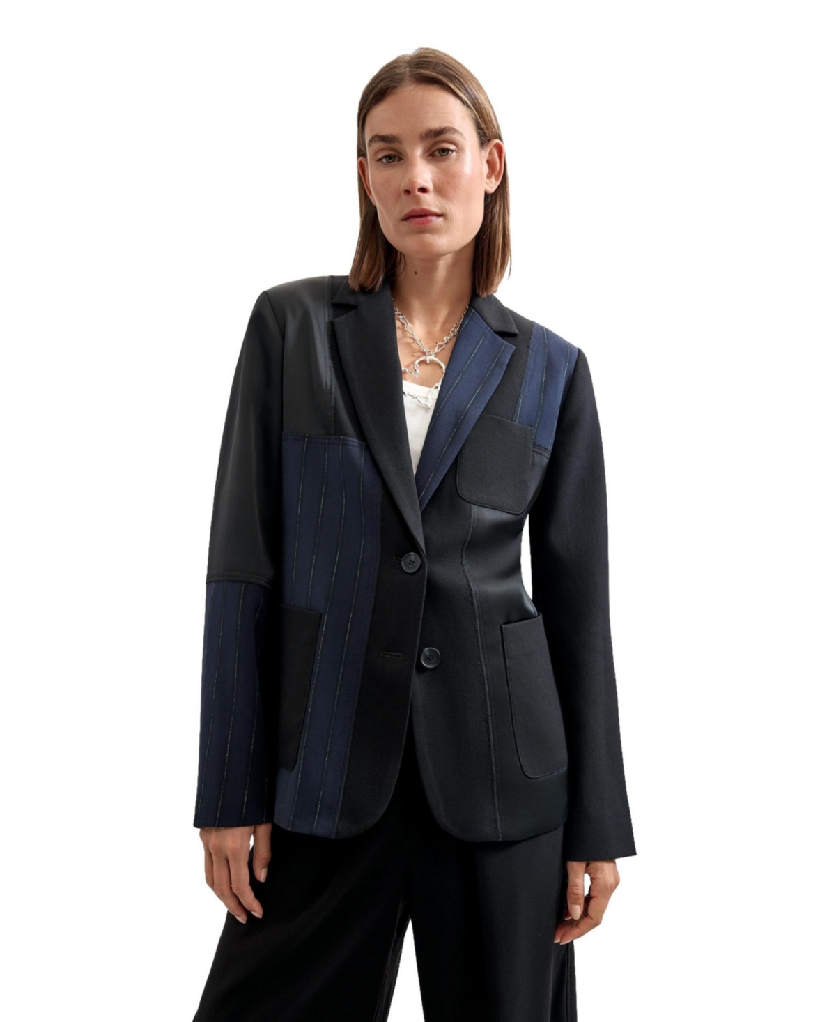 Click here for Desigual Womens Regular blazer - Dark blue prices