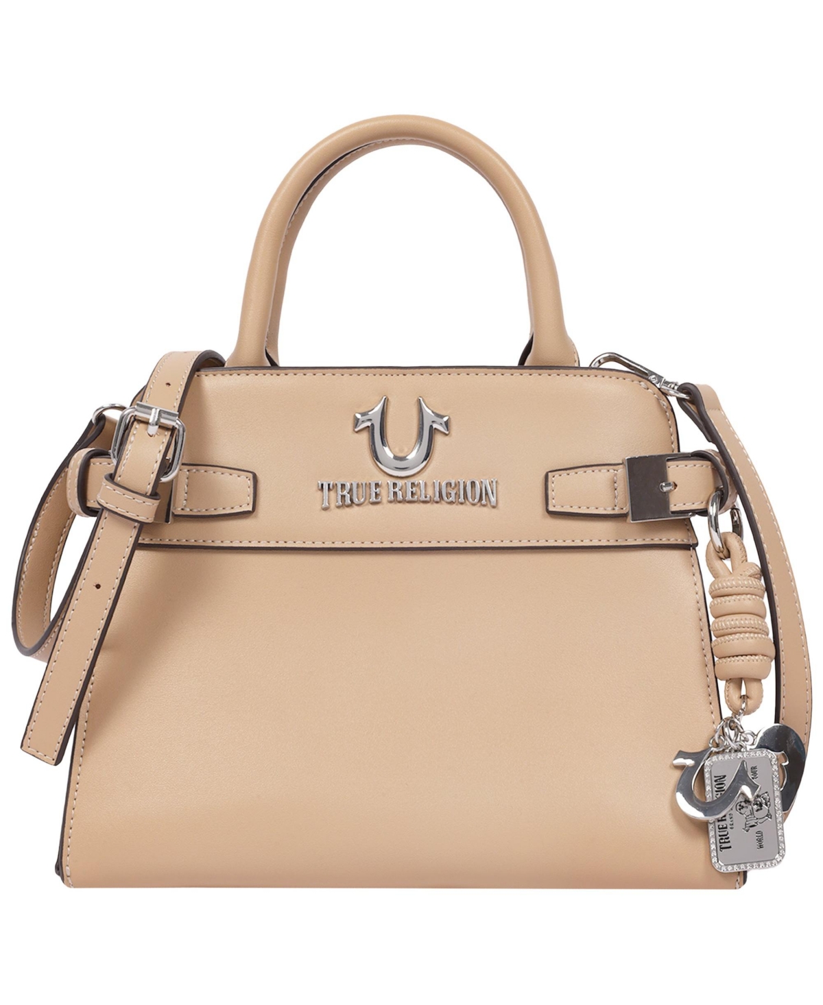 Click here for True Religion Multi-Strap Denim Shoulder Bag - Tan prices
