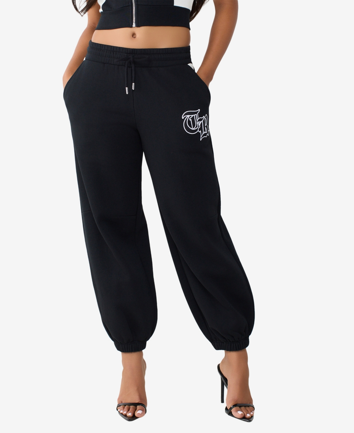 Click here for True Religion Womens Contrast Paneled Baggy Jogger... prices