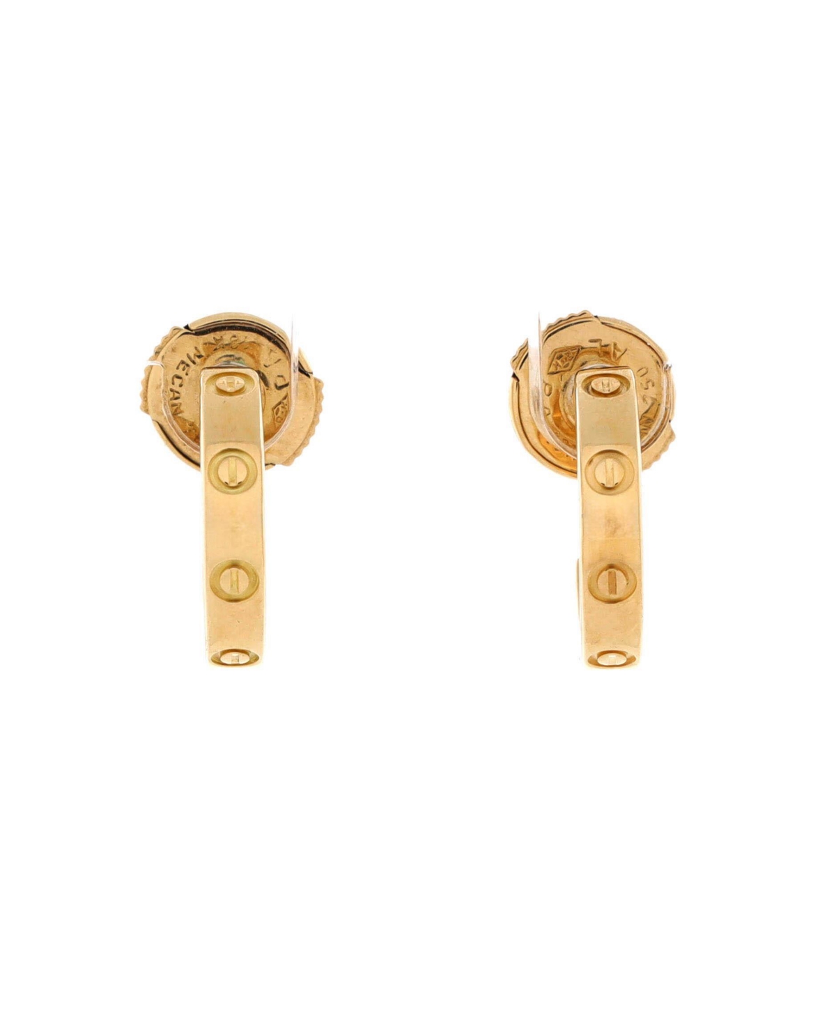 Click here for Pre-Owned Cartier Love Hoop Earrings - 18k yellow... prices