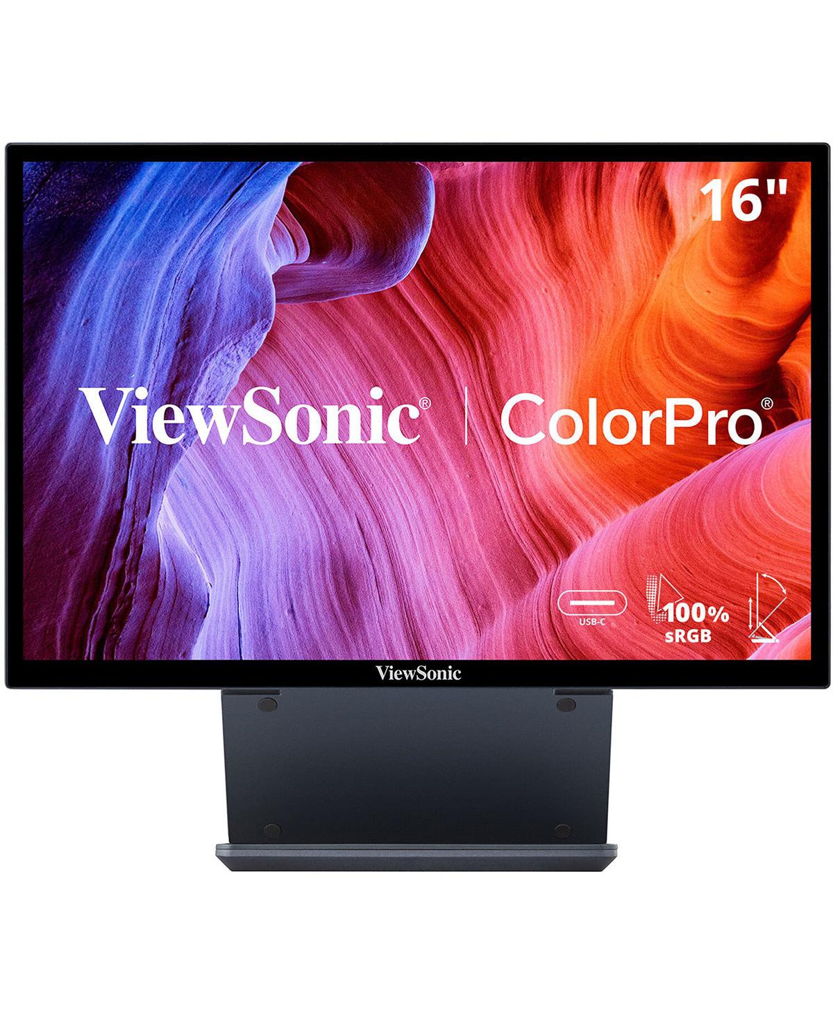 ViewSonic VP1656 16 16:10 Wuxga Portable Usb-c Ips Led Monitor - Black
