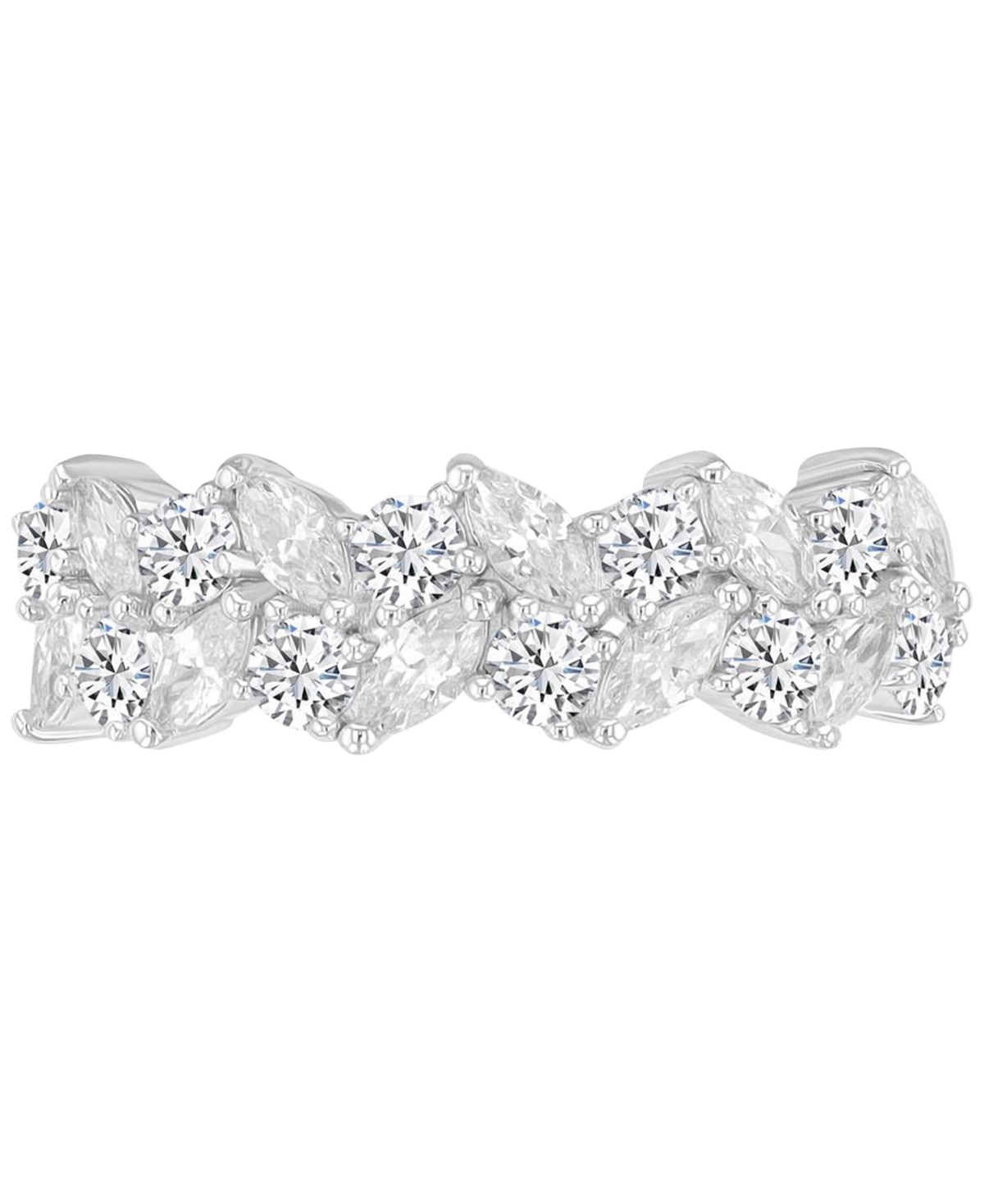 Click here for Macys Plain Marquise Crystal Ring - Silver prices