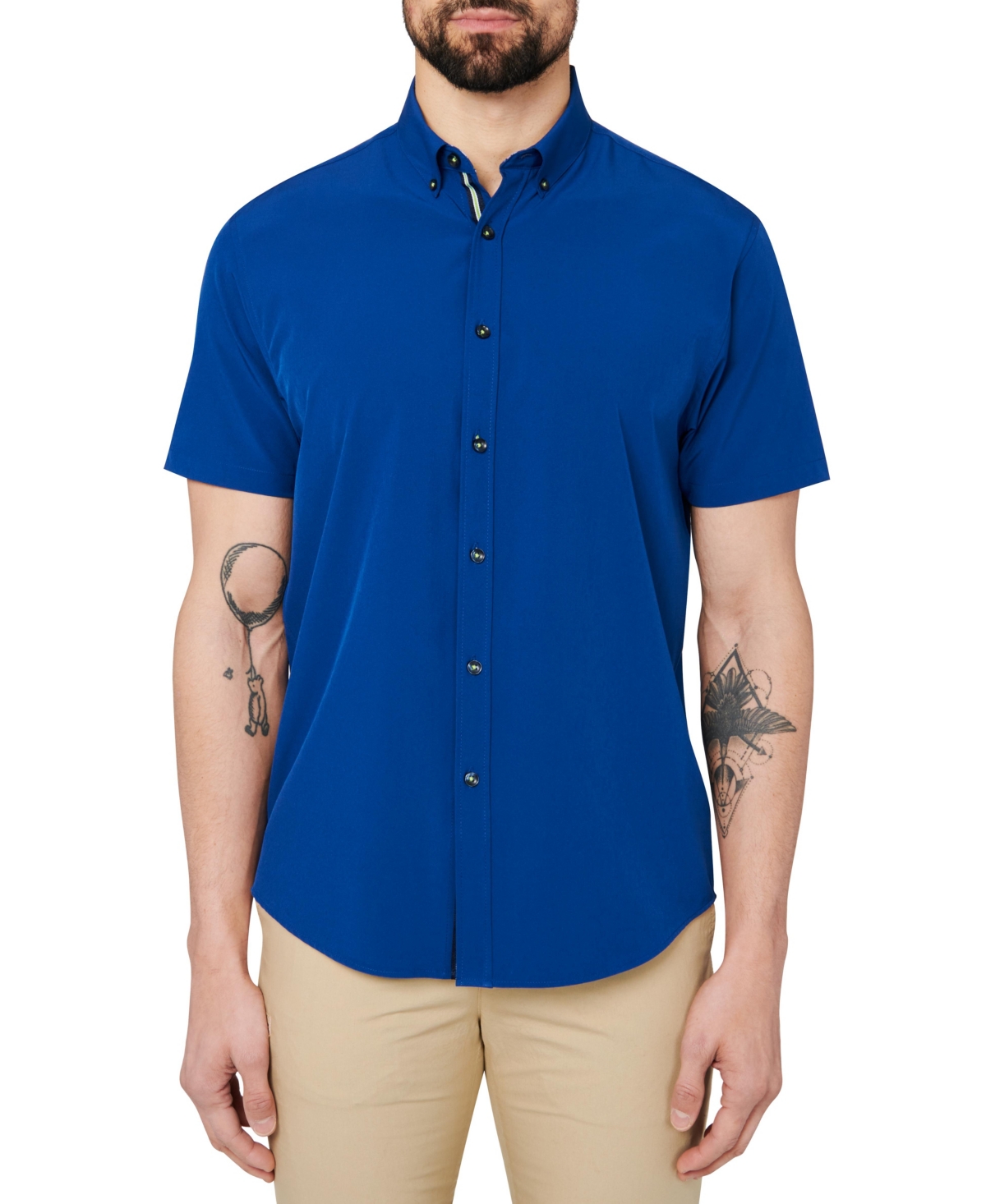 Click here for Society of Threads Mens Regular Fit 4-Way Stretch... prices