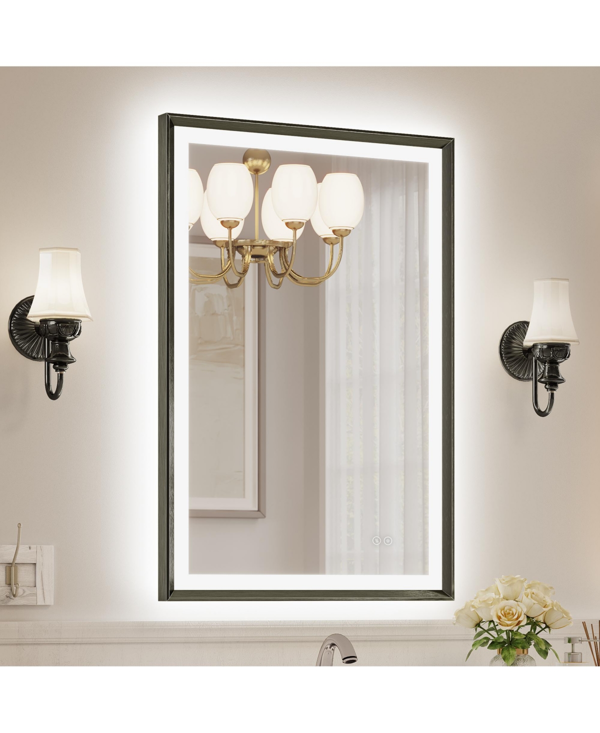 Click here for Sonkuki Led Bathroom Mirror with Front and Backlig... prices