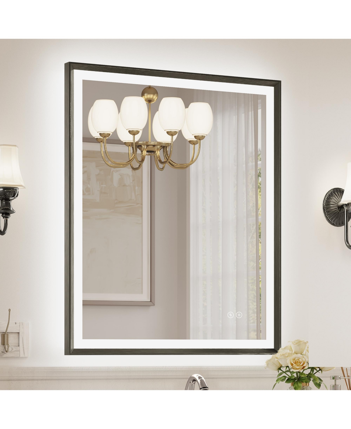 Click here for Sonkuki Led Bathroom Mirror with Front and Backlig... prices
