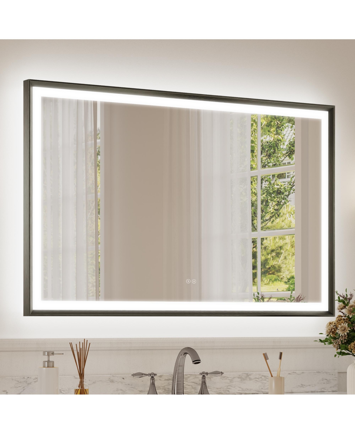 Click here for Sonkuki Led Bathroom Mirror with Front and Backlig... prices