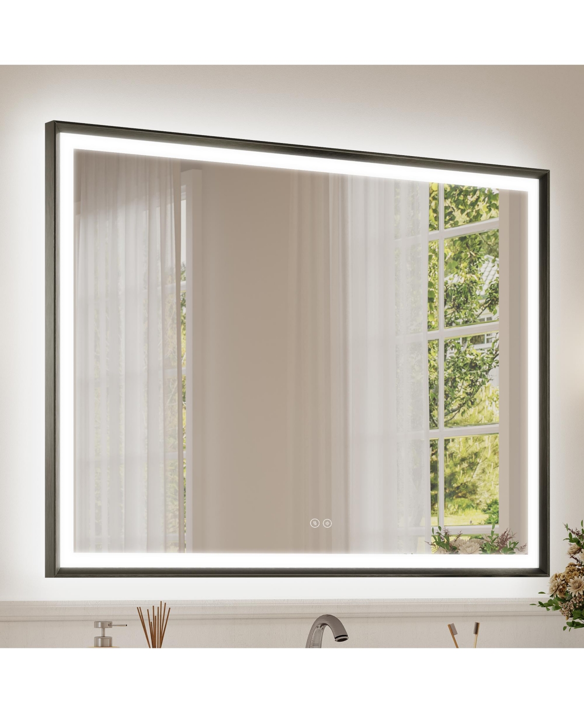 Click here for Sonkuki Led Bathroom Mirror with Front and Backlig... prices