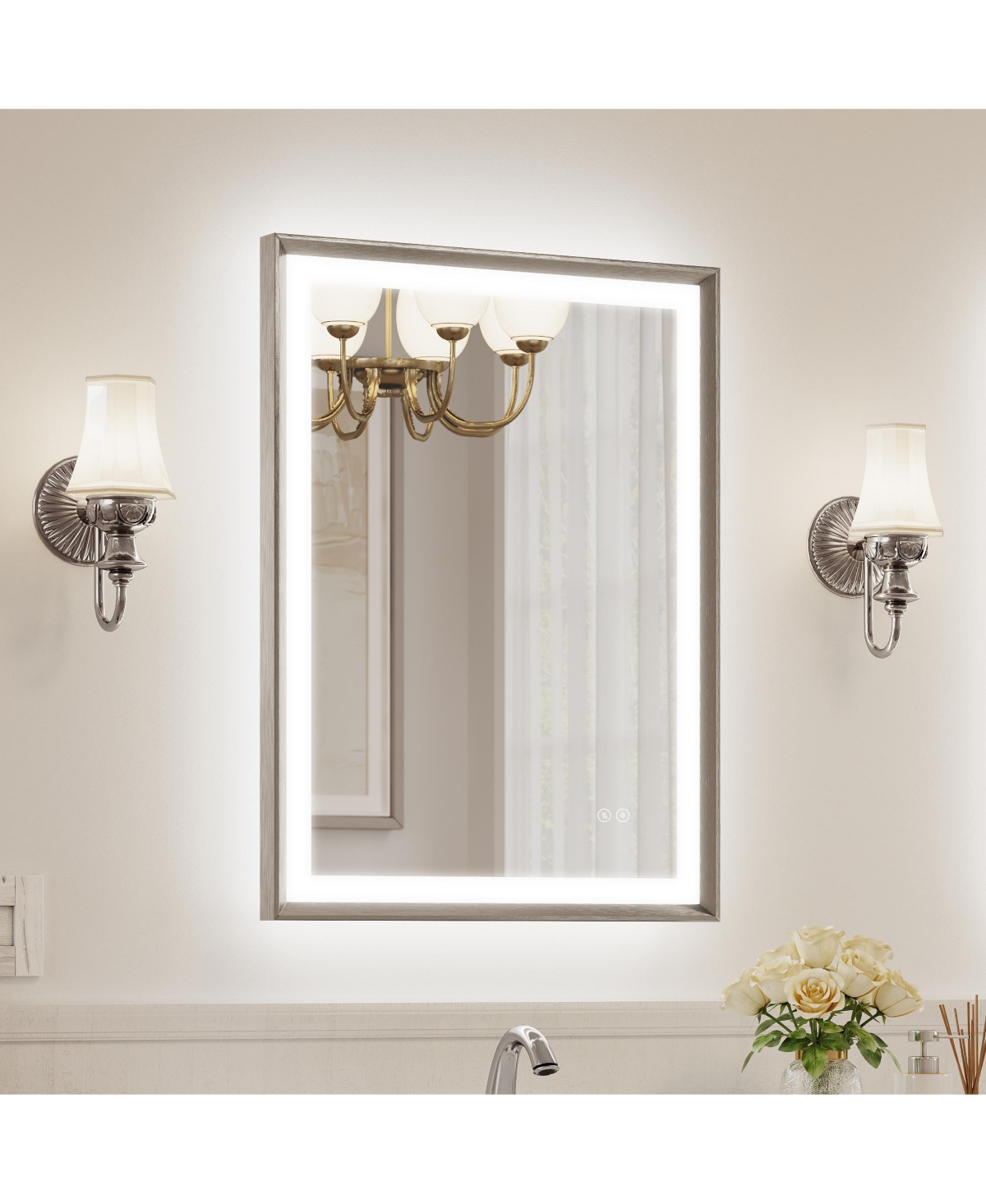 Click here for Sonkuki Led Bathroom Mirror with Front and Backlig... prices
